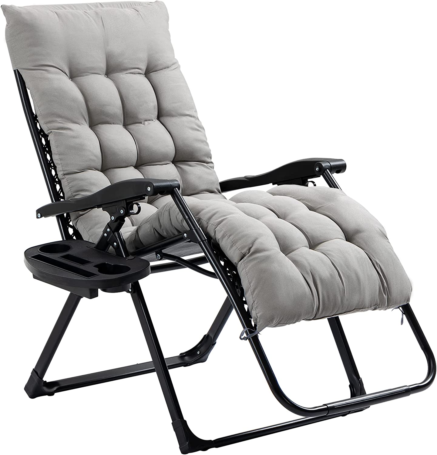 **zero gravity chair, folding reclining lounge chair with padded ...