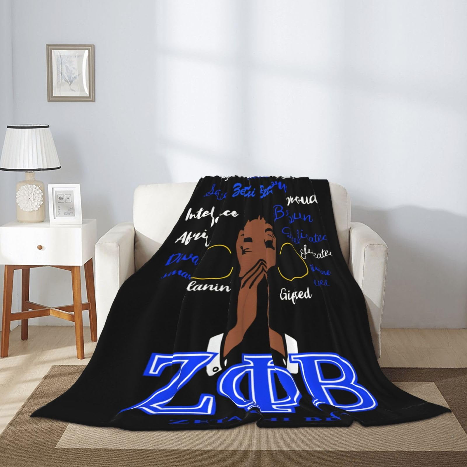 zeta phi beta sorority Sorority Gifts Throw Blanket, Graduation Gifts for Her, 2025 Graduation ...