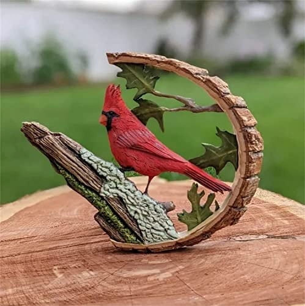 fenze Cardinal Figurine, Resin Carving Decor, Red Cardinal Gifts for ...