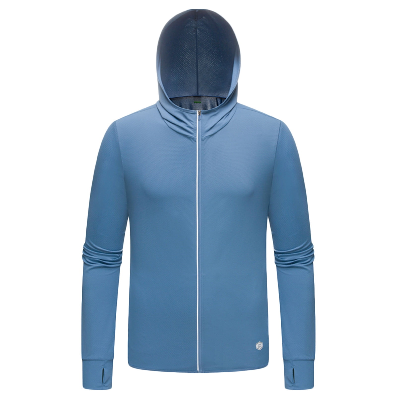 zfhfof Men's UPF 50+ Sun Protection Jacket Hooded Lightweight Full Zip ...