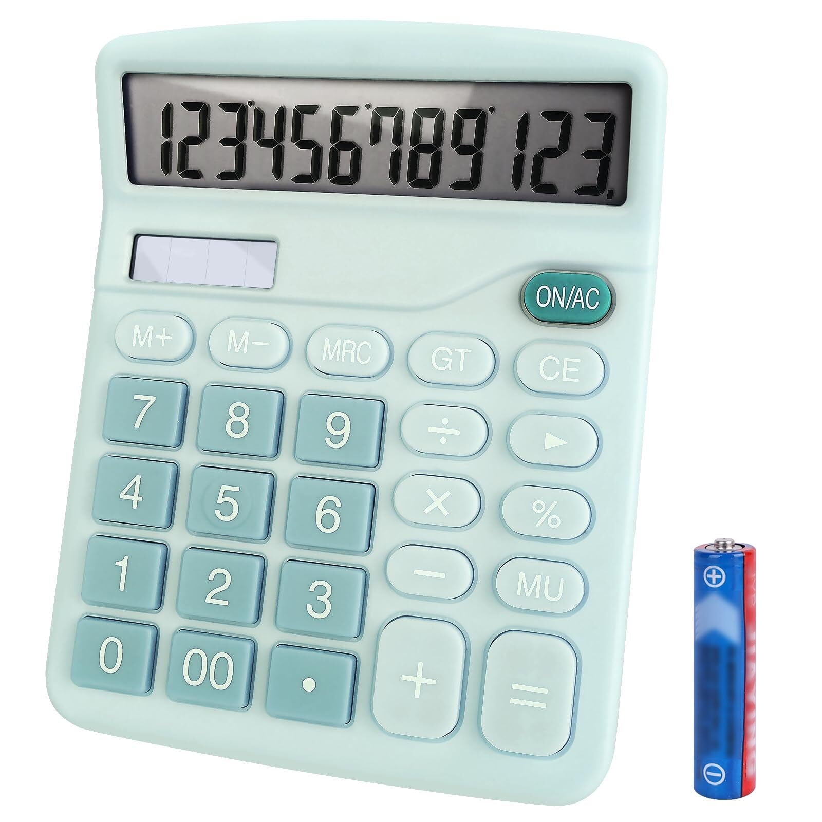 zhangxinan Basic Calculator with Comfortable Large LCD Display, 12 ...