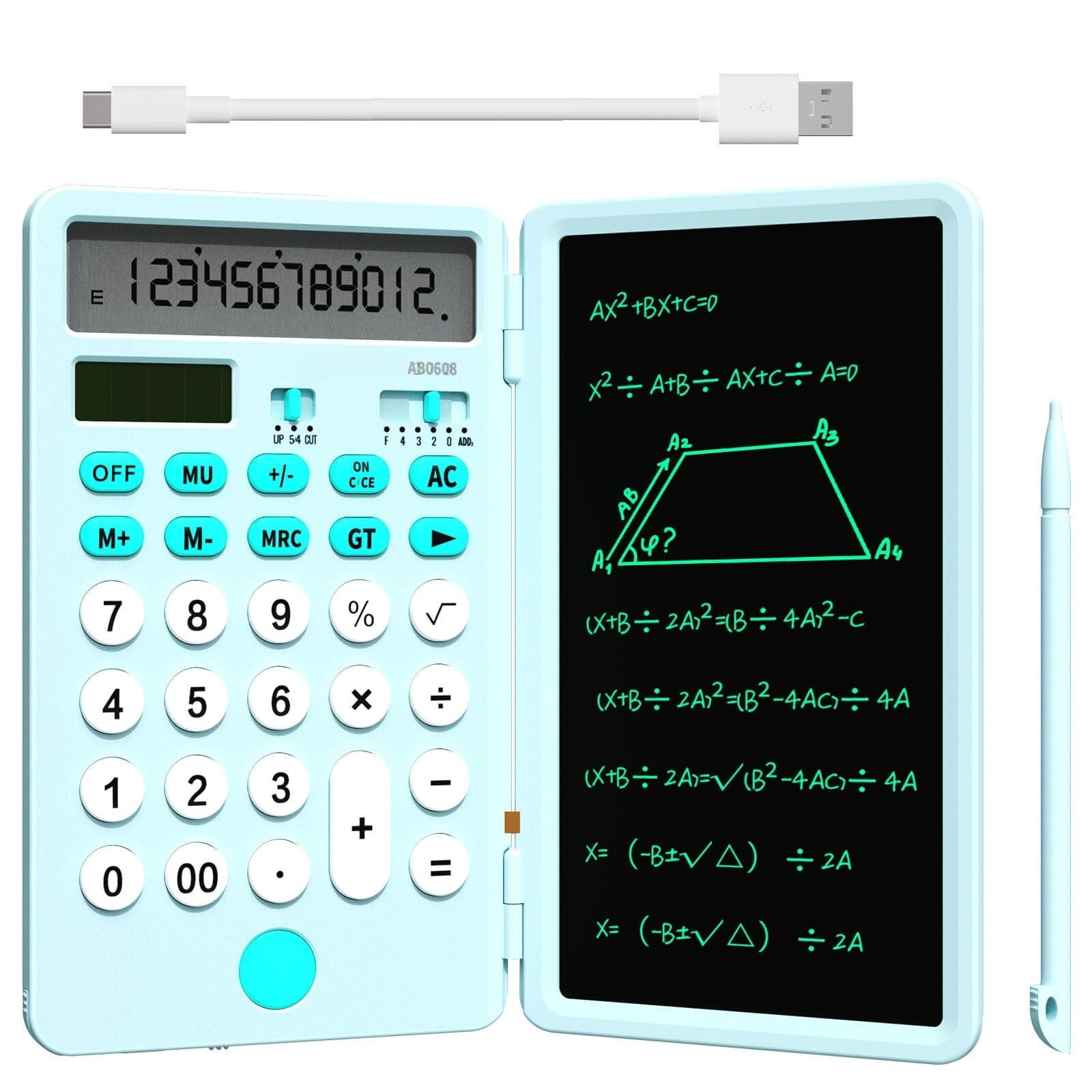 zhangxinan Portable Calculator with Notepad, Basic Calculator with ...