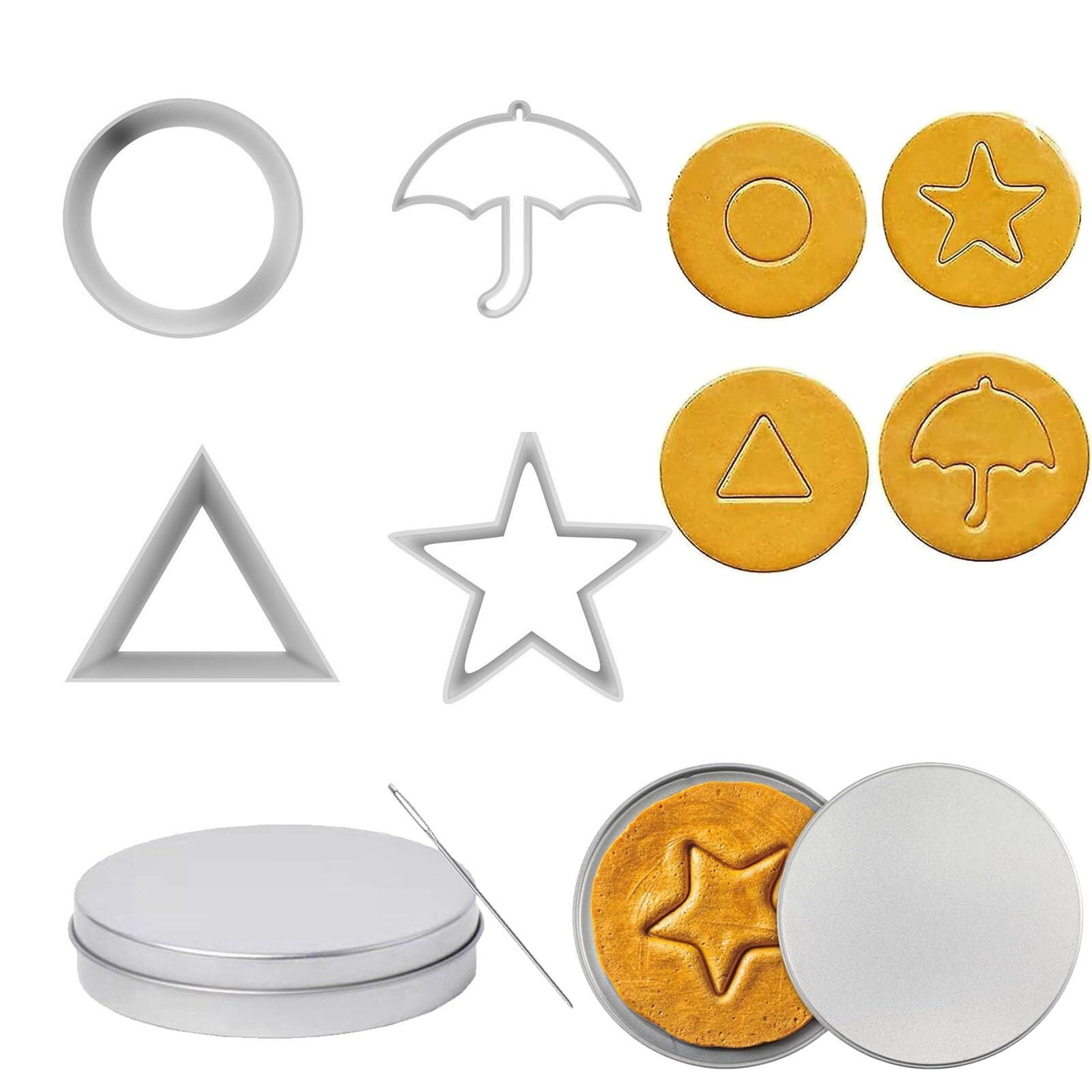 zhangxinan Stainless Steel Cookie Cutters Biscuit Molds, Squid Sugar ...