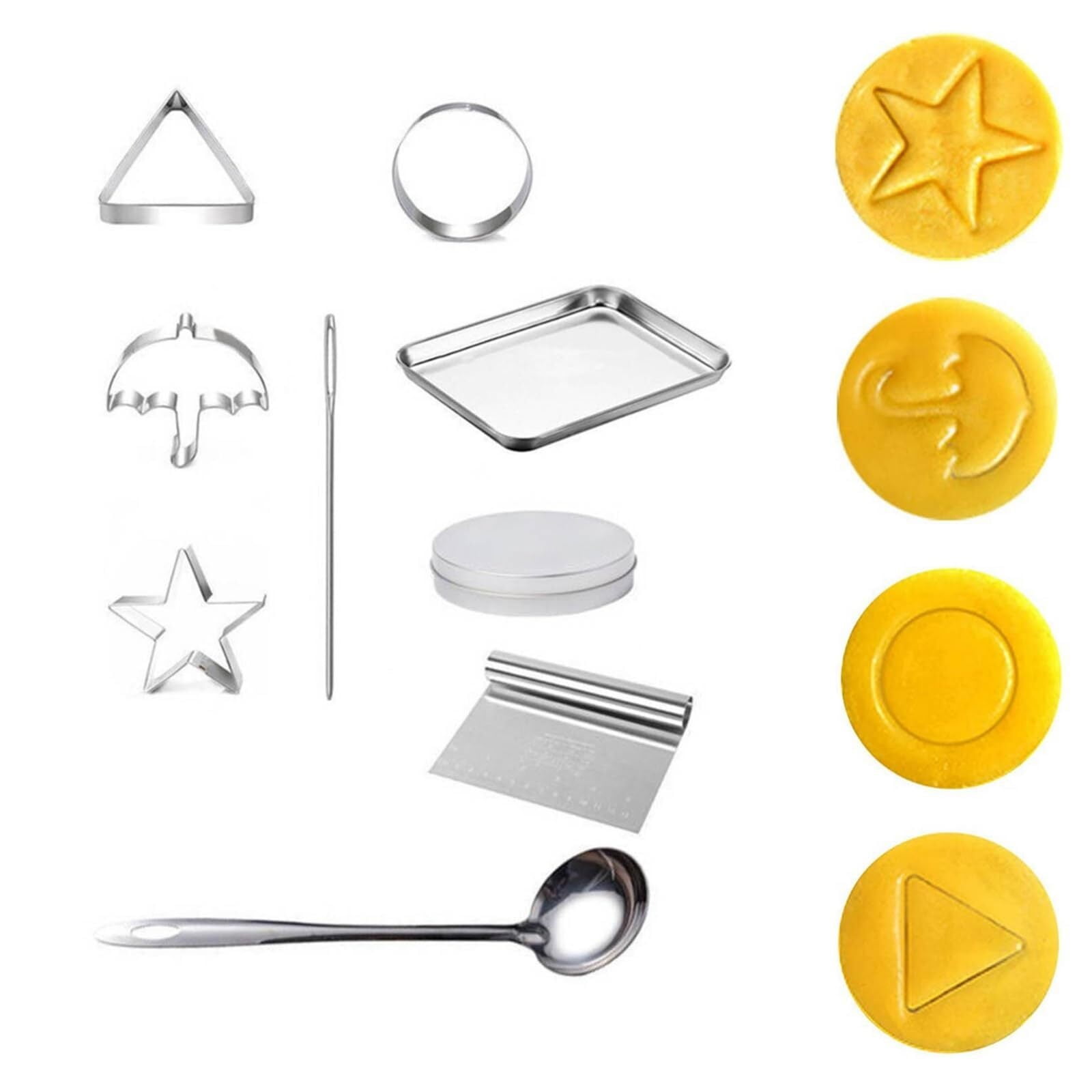 zhangxinan Sugar Candy Making Tools, Stainless Steel Cookie Cutters ...