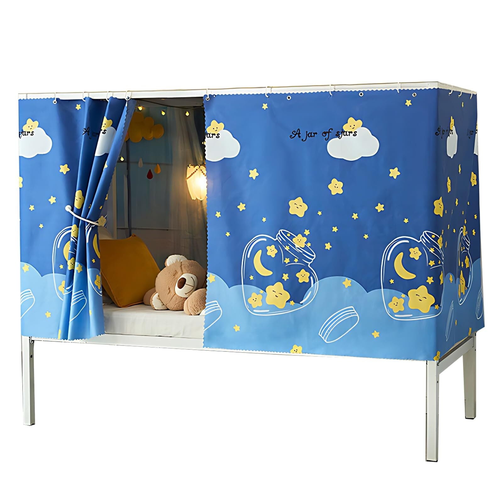 zhangying 2 Panels, Stars Galaxy Student Kids Bunk Bed Curtain Room ...
