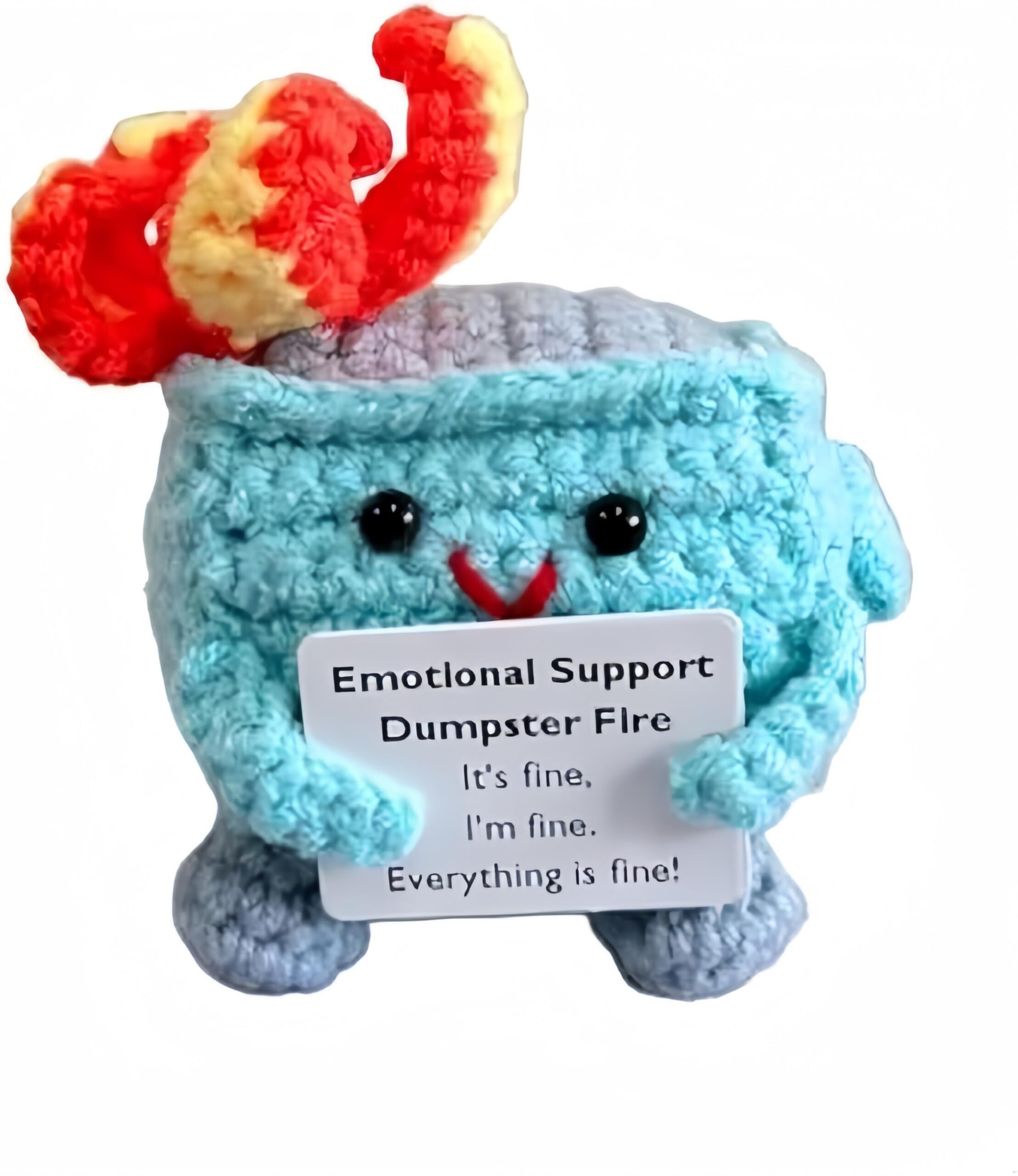 zhangying Emotional Support Dumpster Fire,Crochet Dumpster Fire,Crochet ...