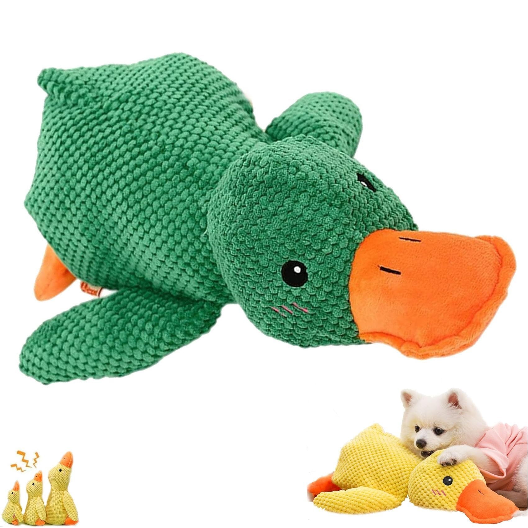 zhangying The Mellow Dog Calming Duck,Calming Duck Toy for Dogs ...