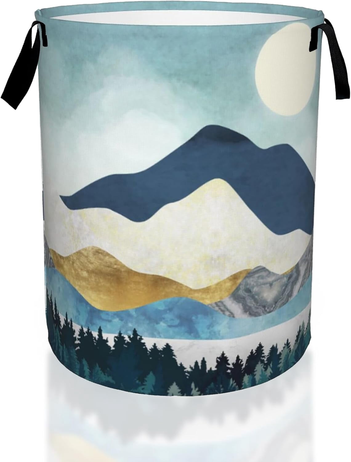 zhanyu-Mountains Moon Nature Scenery Laundry Basket,Waterproof Foldable ...