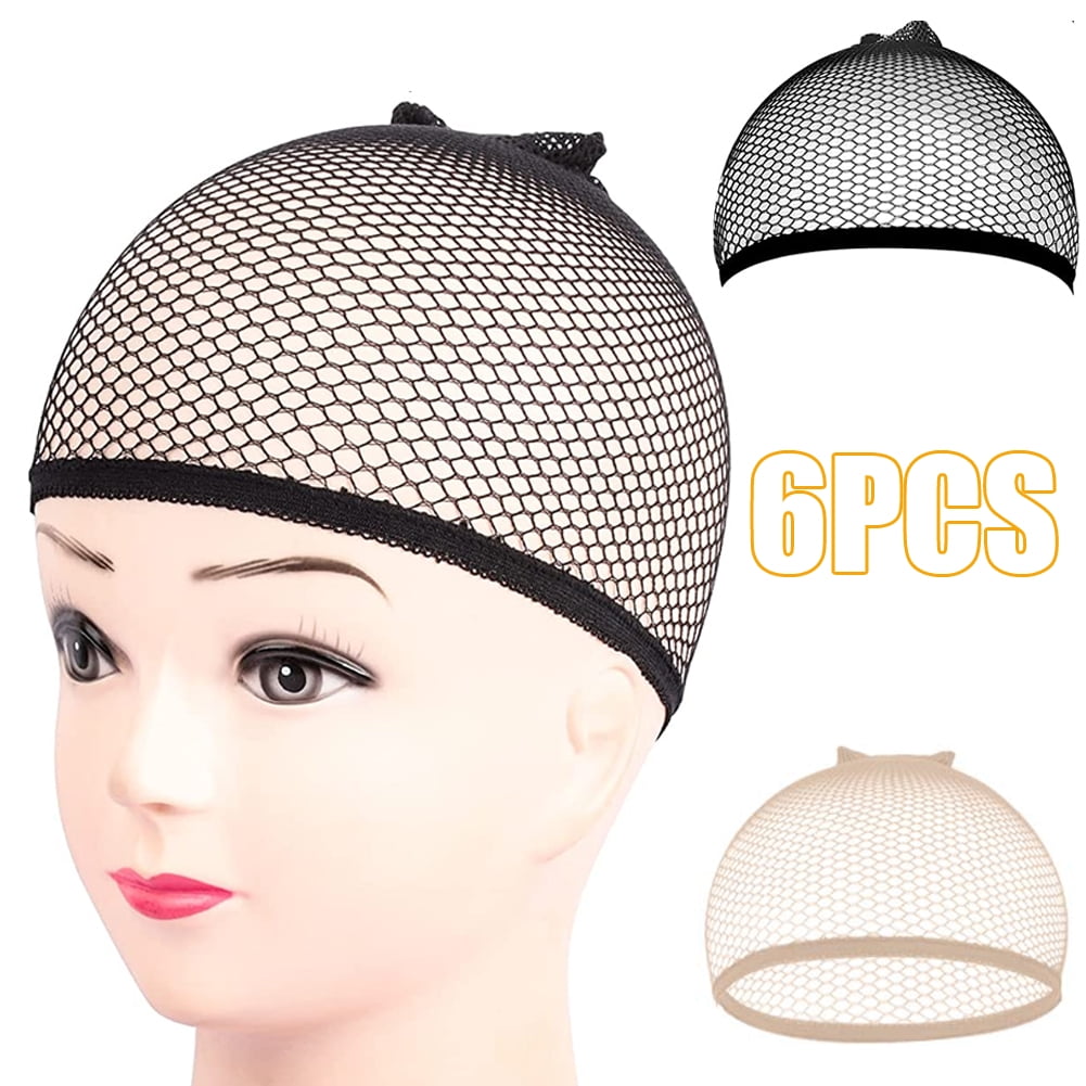 zhaomeidaxi 6PCS Mesh Net Wig Caps Washable Weaving Hair Net for Wig ...