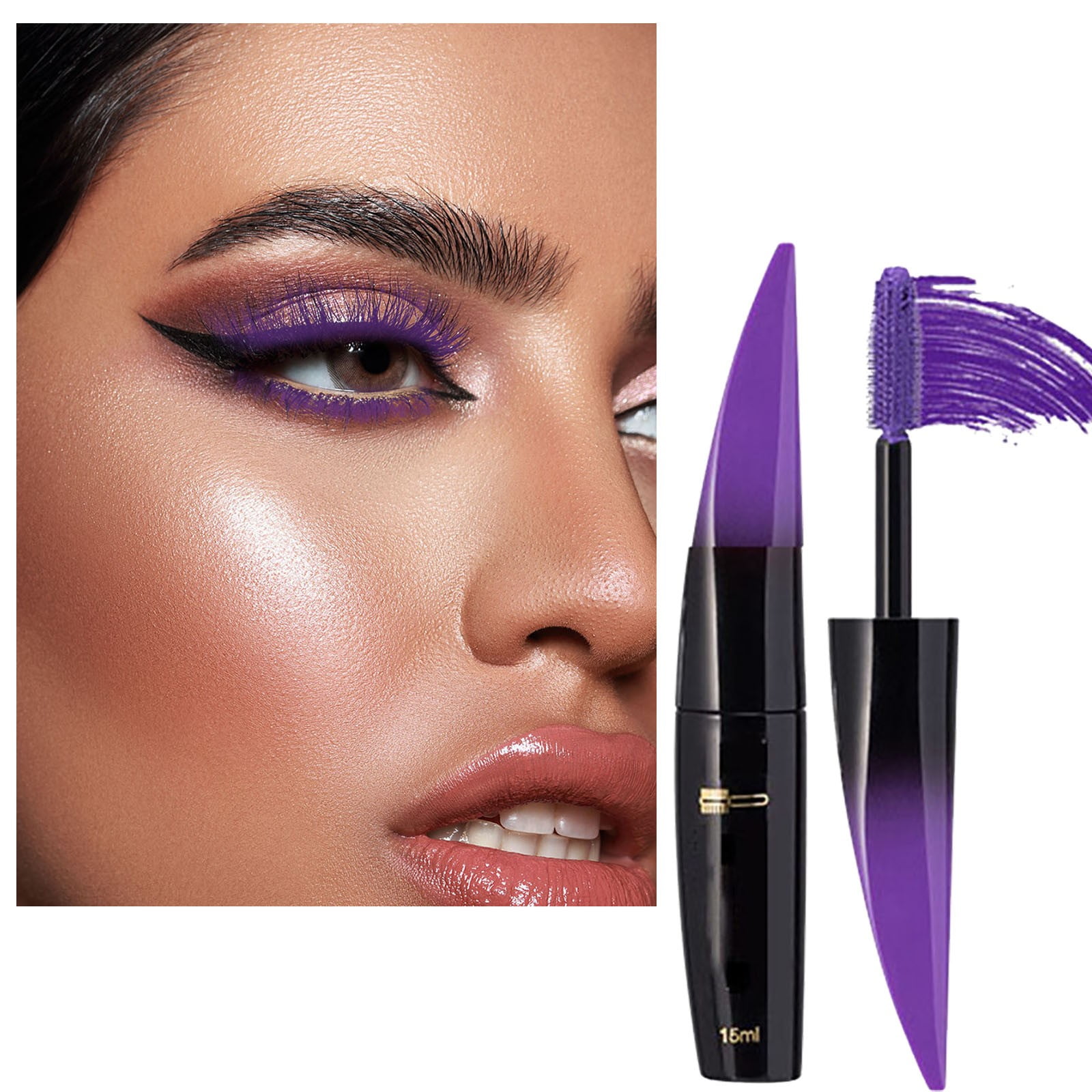 zheyiml Mascara Waterproof 4D Silk Fiber Lash Mascara Natural ...