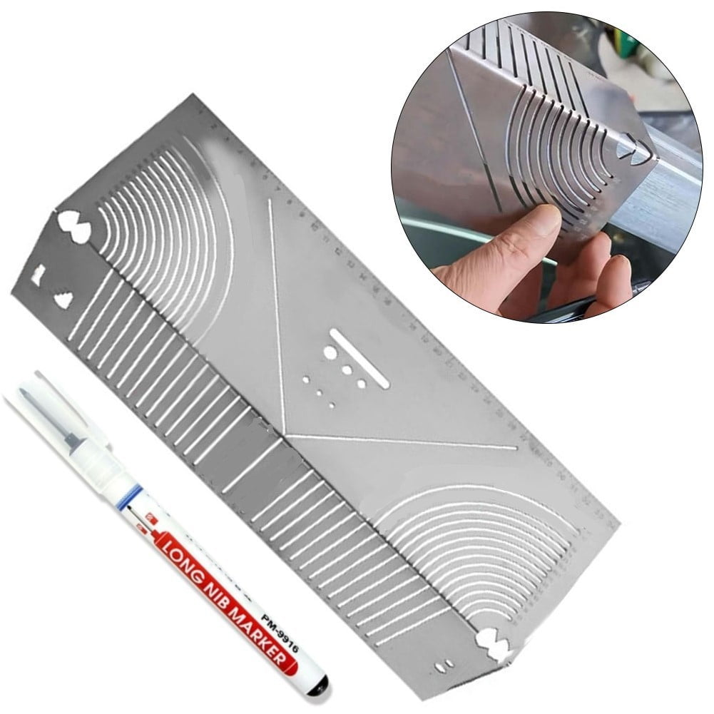 zhihehui 1PCS 90° Angle Marking Ruler Angle and Marking Tool Square ...