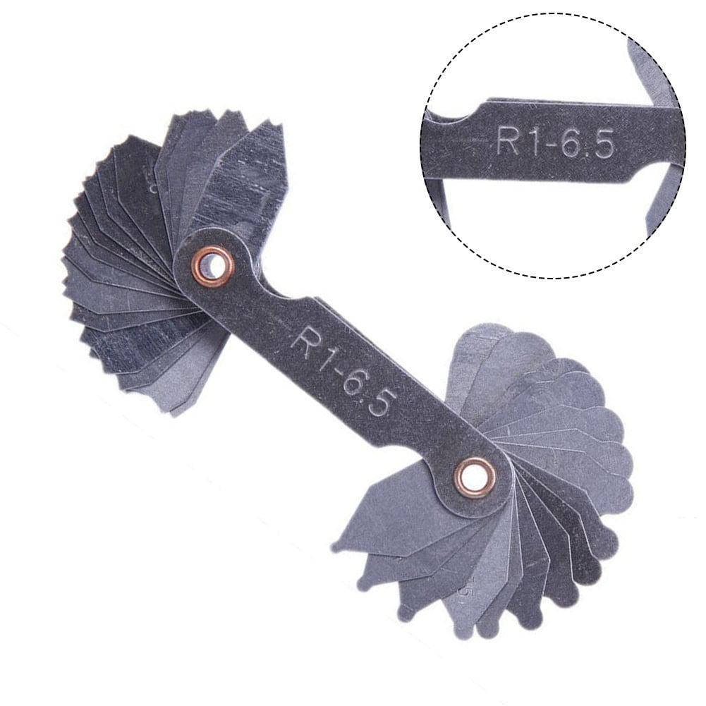 zhihehui 1pc Radius Template Gauge Plate Fillet Gauge Screw Pitch ...