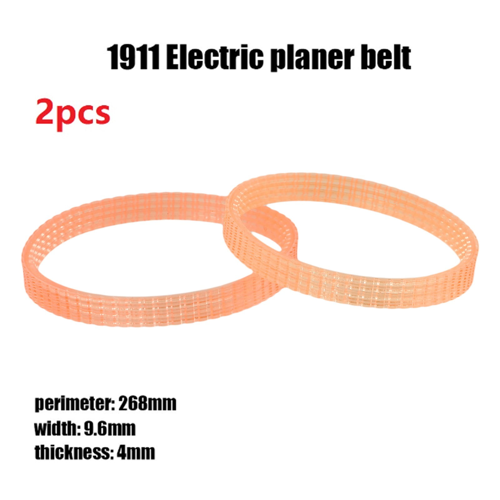 zhihehui 2pcs Woodworking Electric Planer Drive Driving Belt for 1911B ...