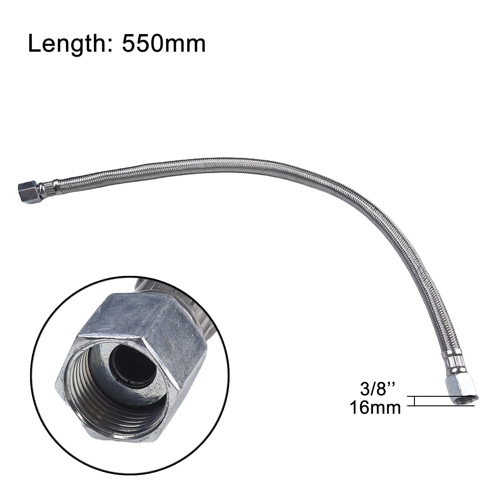 zhihehui 550mm Air Compressor Flexible Hose Stainless Steel Air Pump ...
