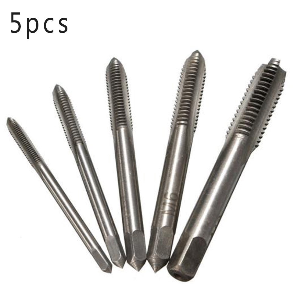zhihehui 5PCS HSS M3 M5 M6 M8 Machine Hand Screw Thread Metric Plug Tap ...