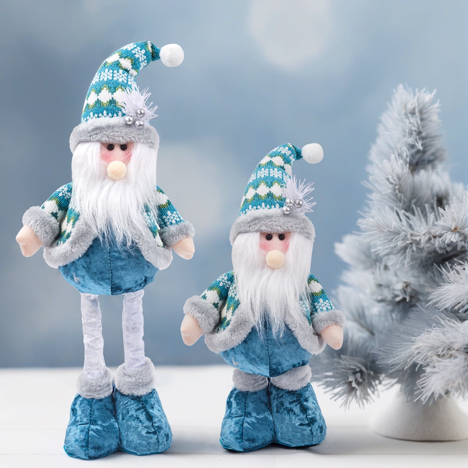 zhmrfg Santa Claus Snowman Telescopic Doll, Christmas Gift-Stretchable ...