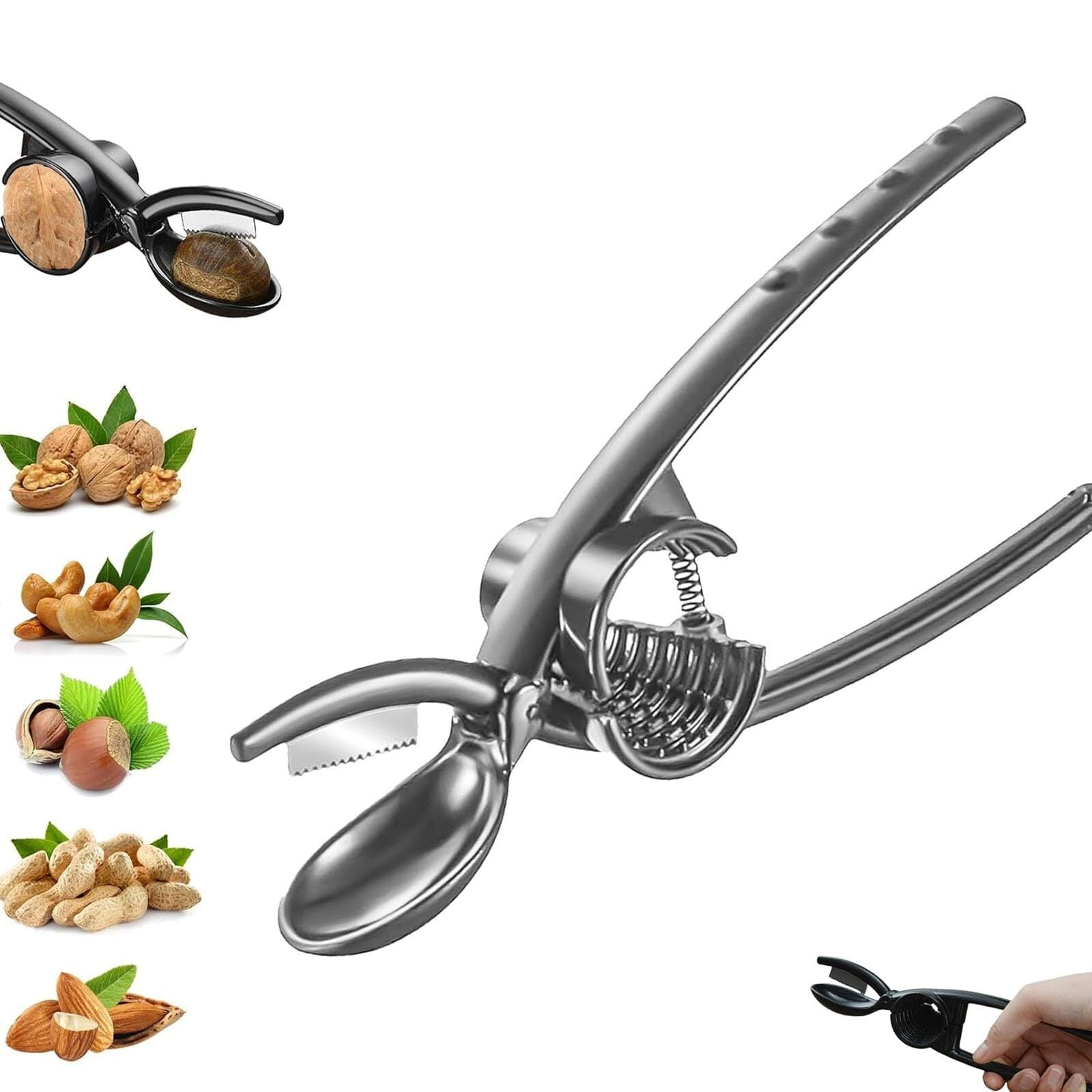 Zhojing 2 In 1 Nut Cracker Walnut Pecan Cracker Tool Nut Cracker Tool