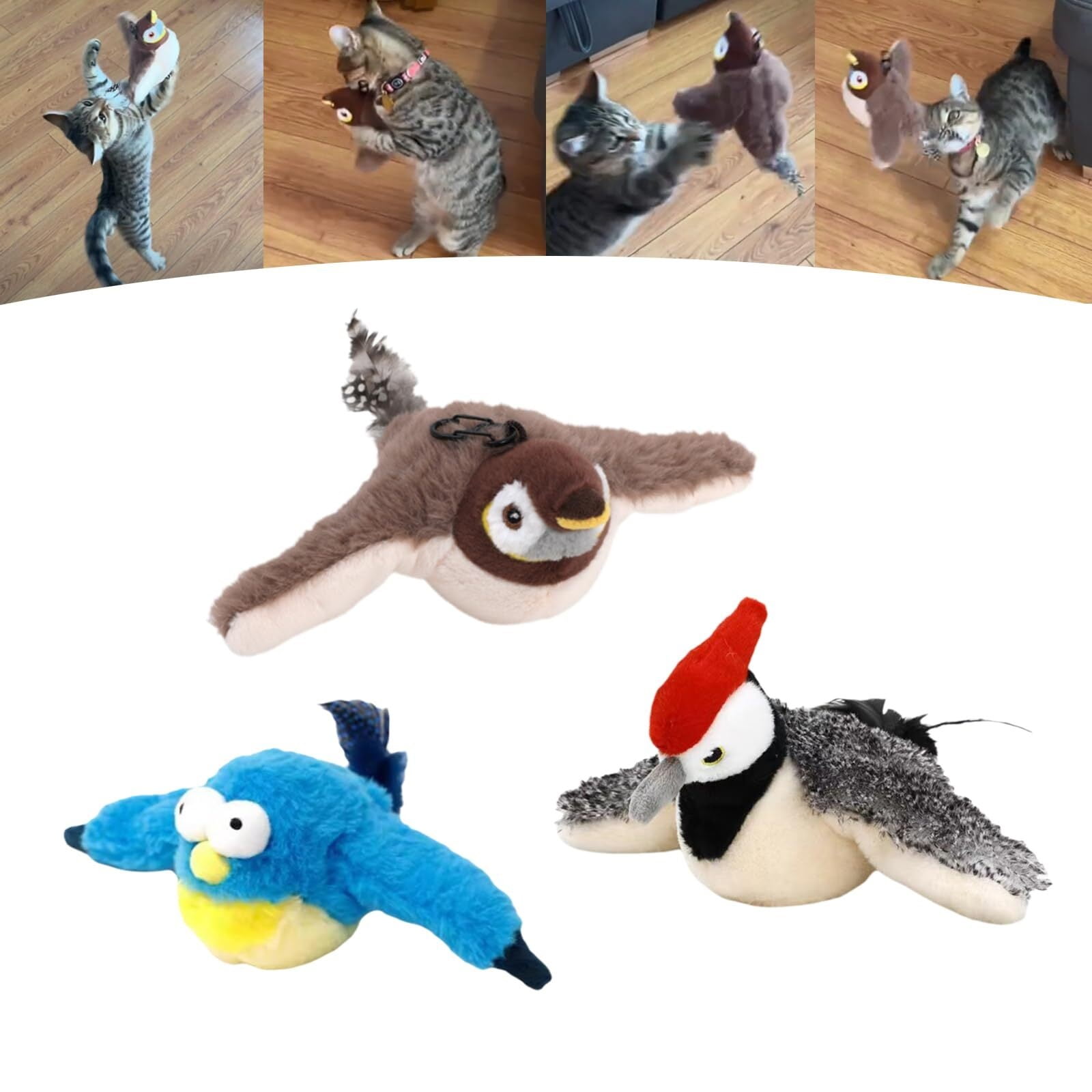 zhojing Flappy Chase Cat Toy, Flappychase Interactive Cat Toy, Flappy ...