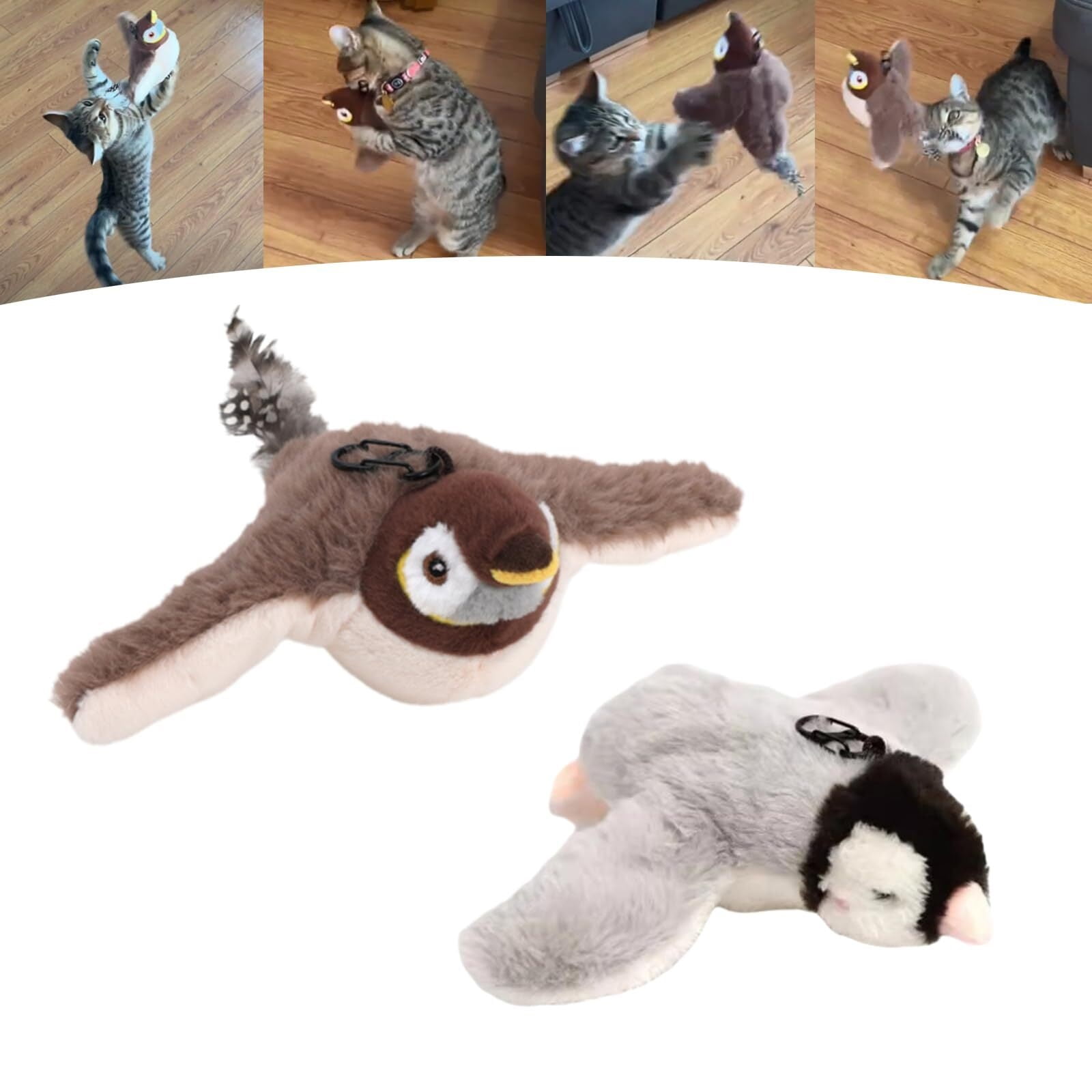 zhojing Flappychase Interactive Cat Toy, Flappy Chase Bird Cat Toy ...