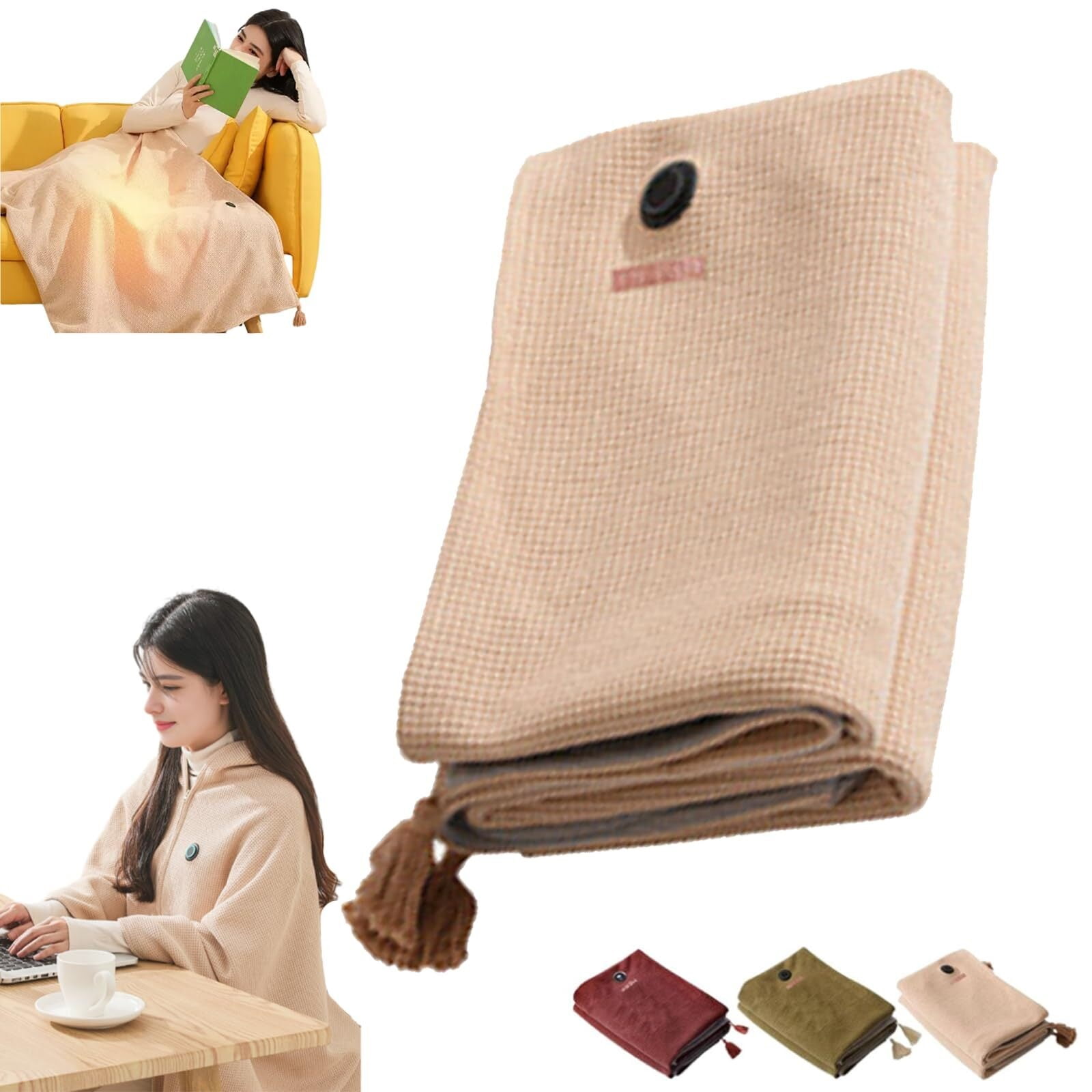 zhojing Freelady Heated Shawl, Portable Heated Shawl, Heated Shawl ...