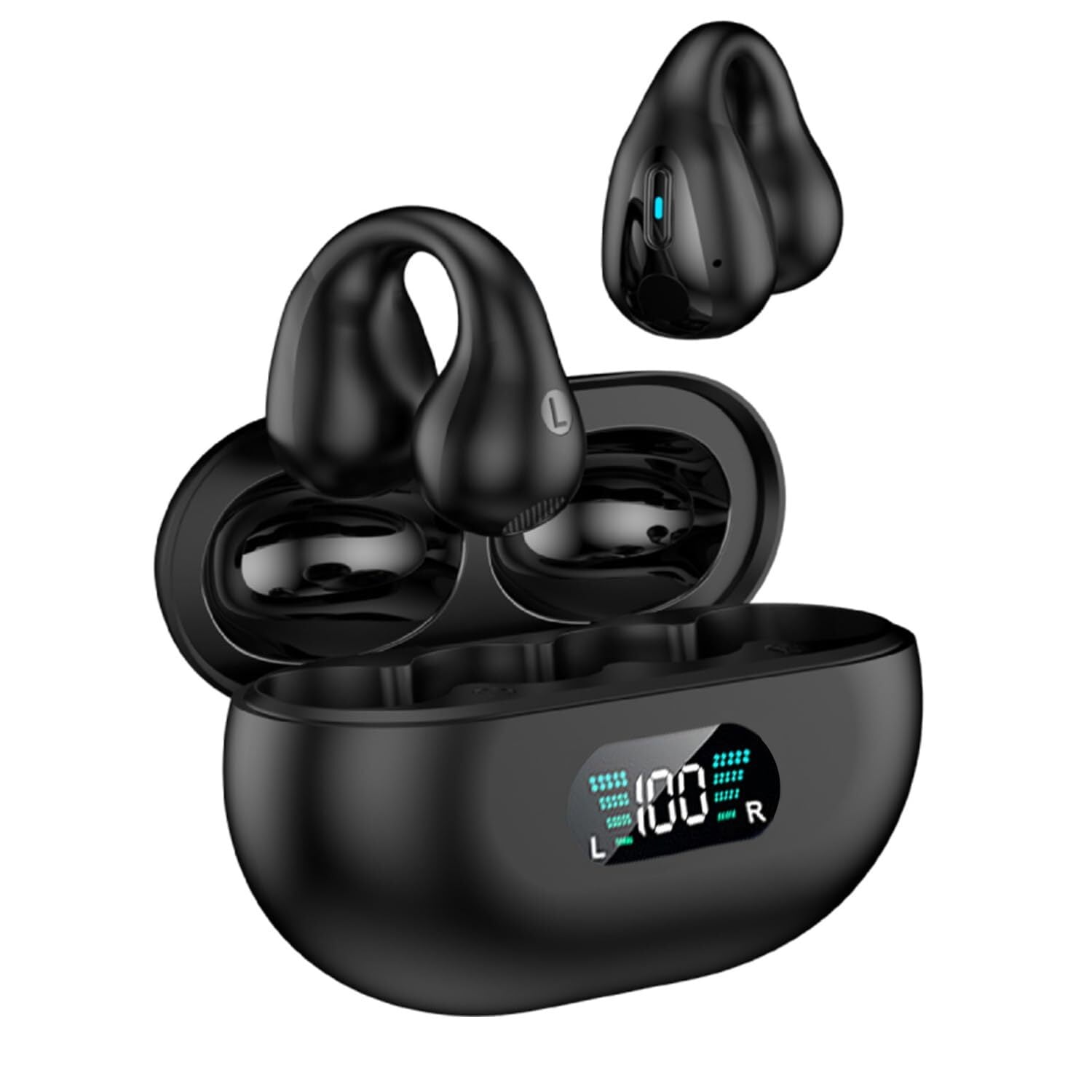 zhojing Real Time Language Translator Earbuds Open Ear Clip Ai ...