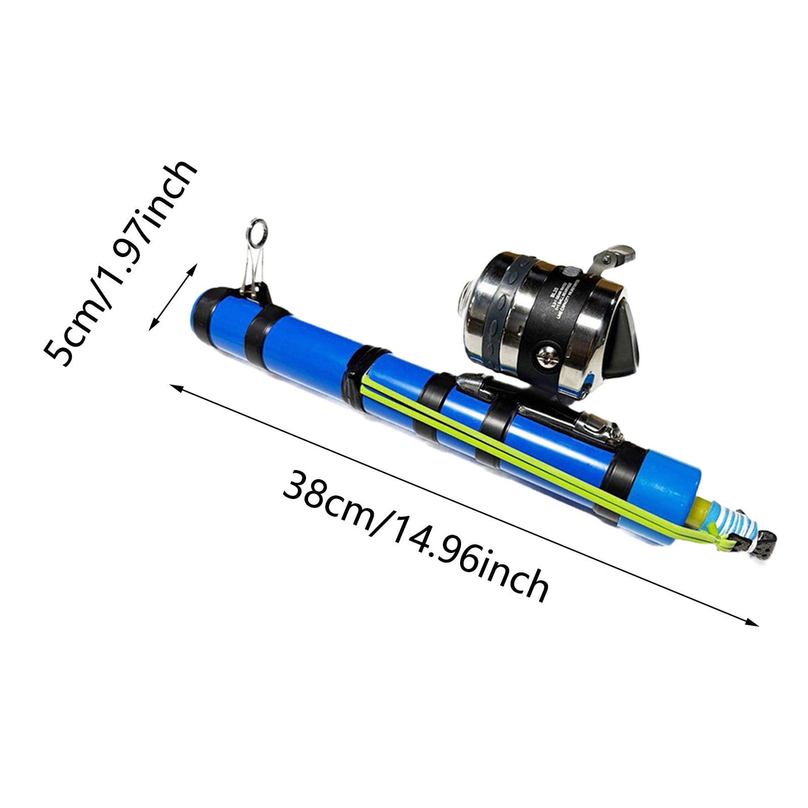 zhonghuaying 1-Piece Casting Fishing Rod Set, Portable Integrated Rod ...