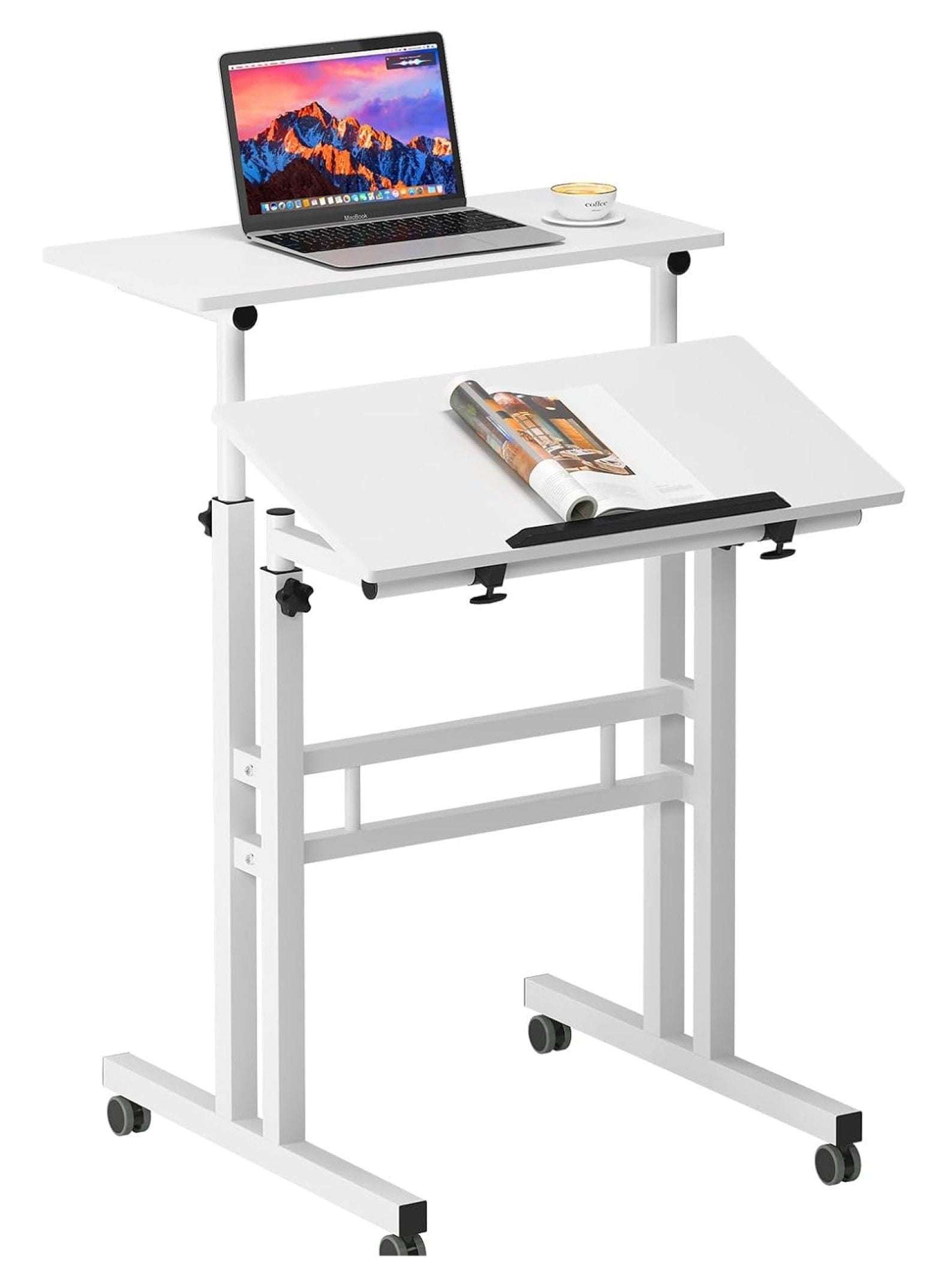 zhou yan jun Adjustable Laptop Desk Table 23.6inches Portable Laptop ...