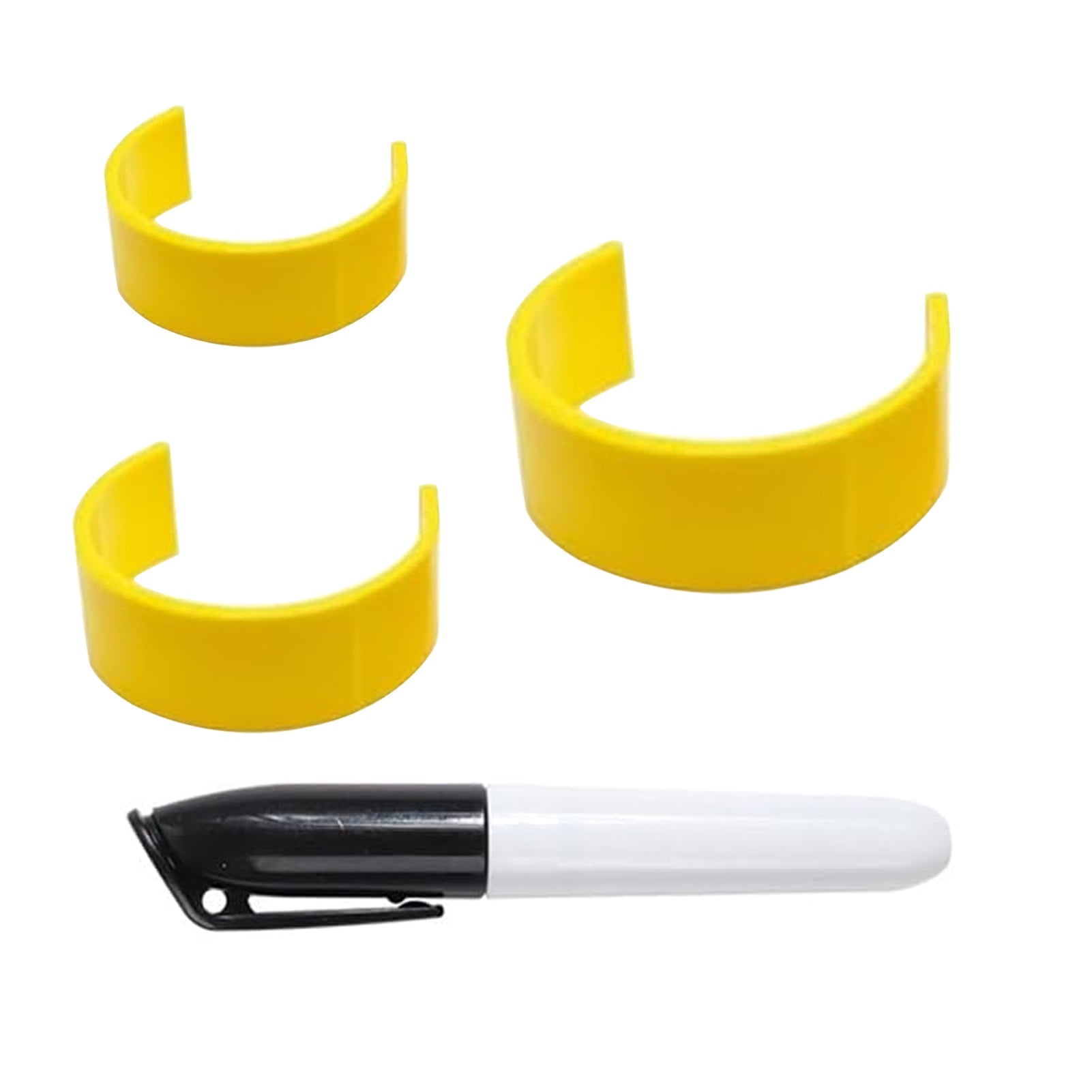 ziertyon 1/3/9/18/36 Pcs Pill Bottle Label Clips with Pen Medicine ...