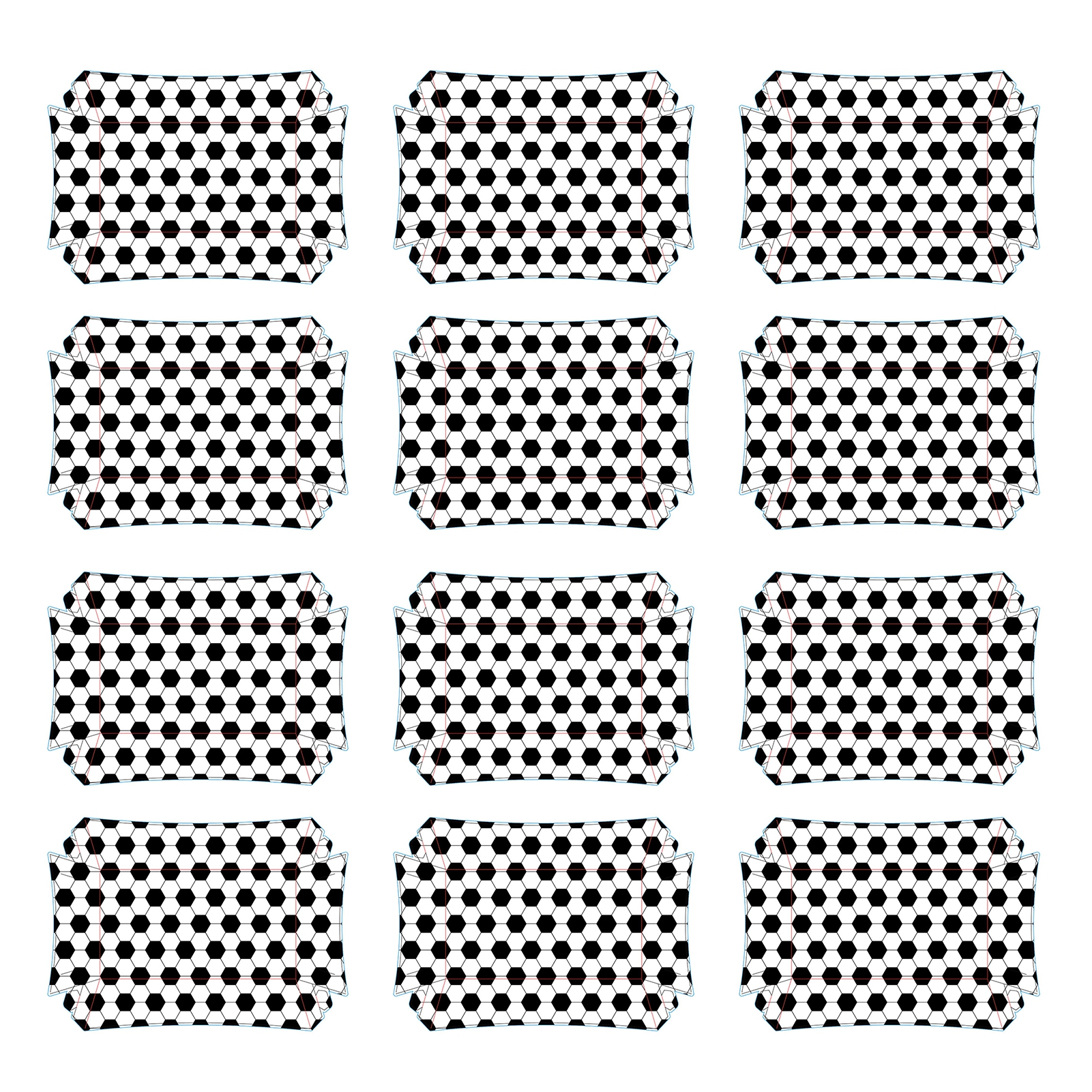 ziertyon 12Pcs Football Party Supplies Snack Tray Paper Disposable ...