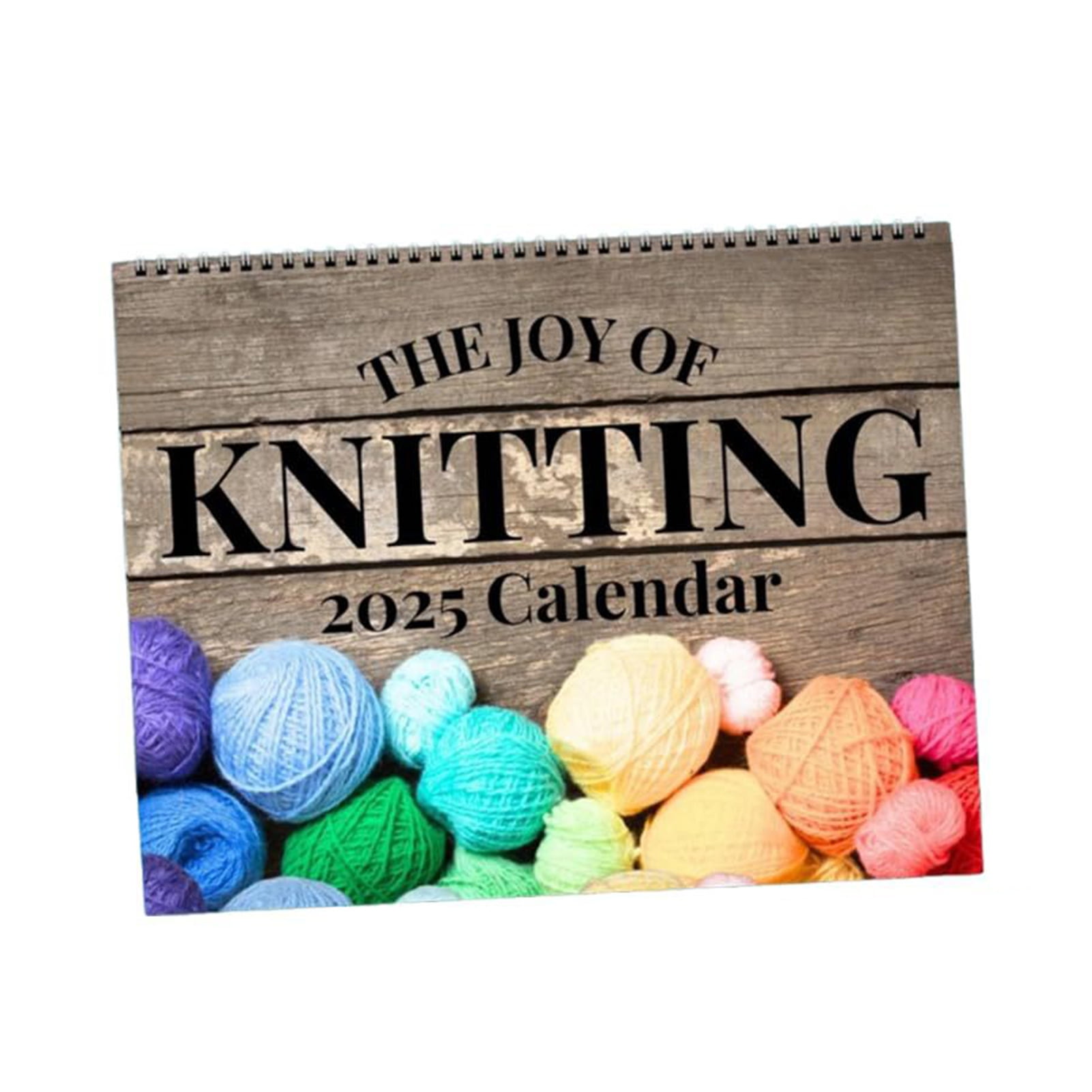 ziertyon 2025 Knitting Calendar Monthly Planner with Inspirational Yarn ...
