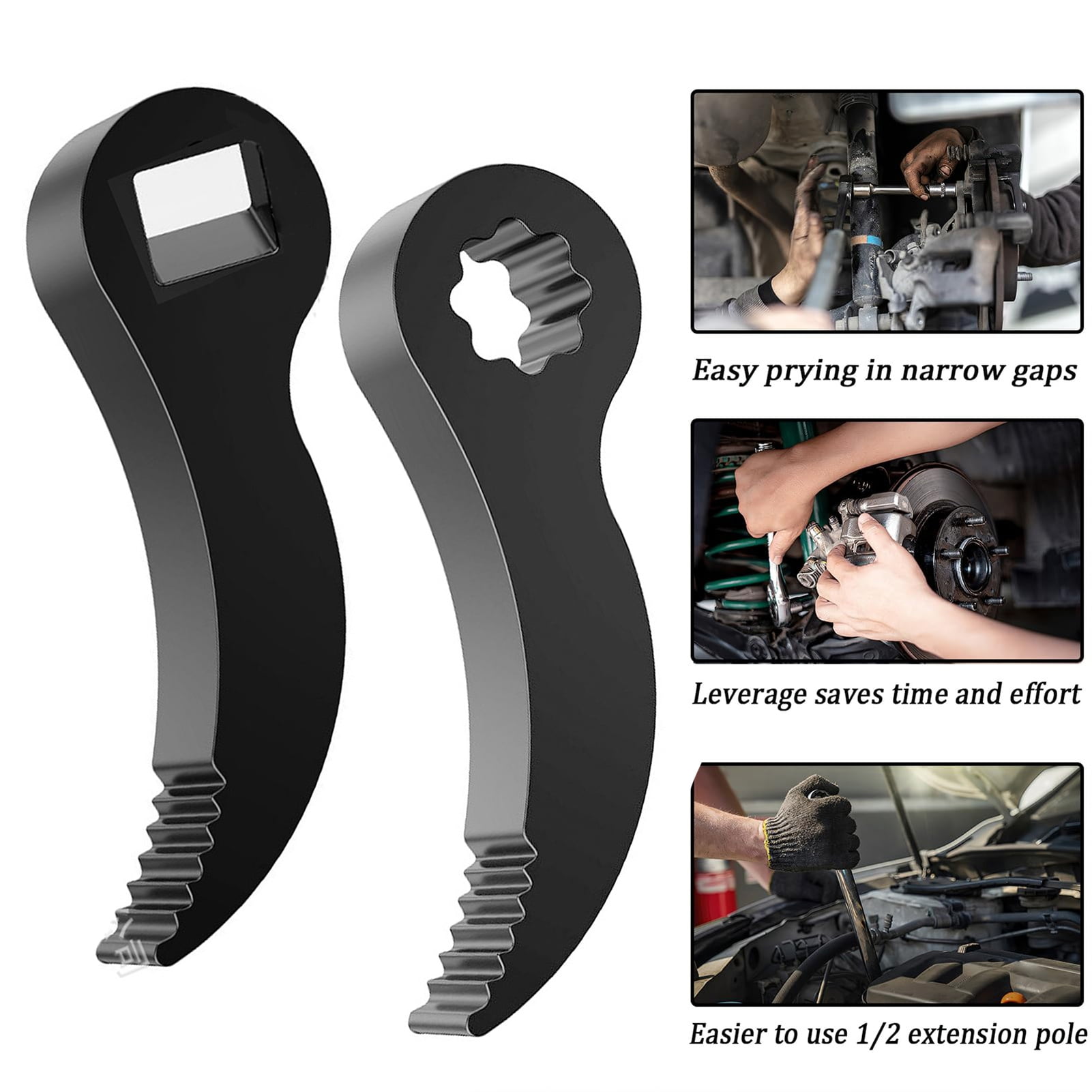 ziertyon 2Pcs Crowbar Adapter Heads Rustproof Corrosion Resistant ...