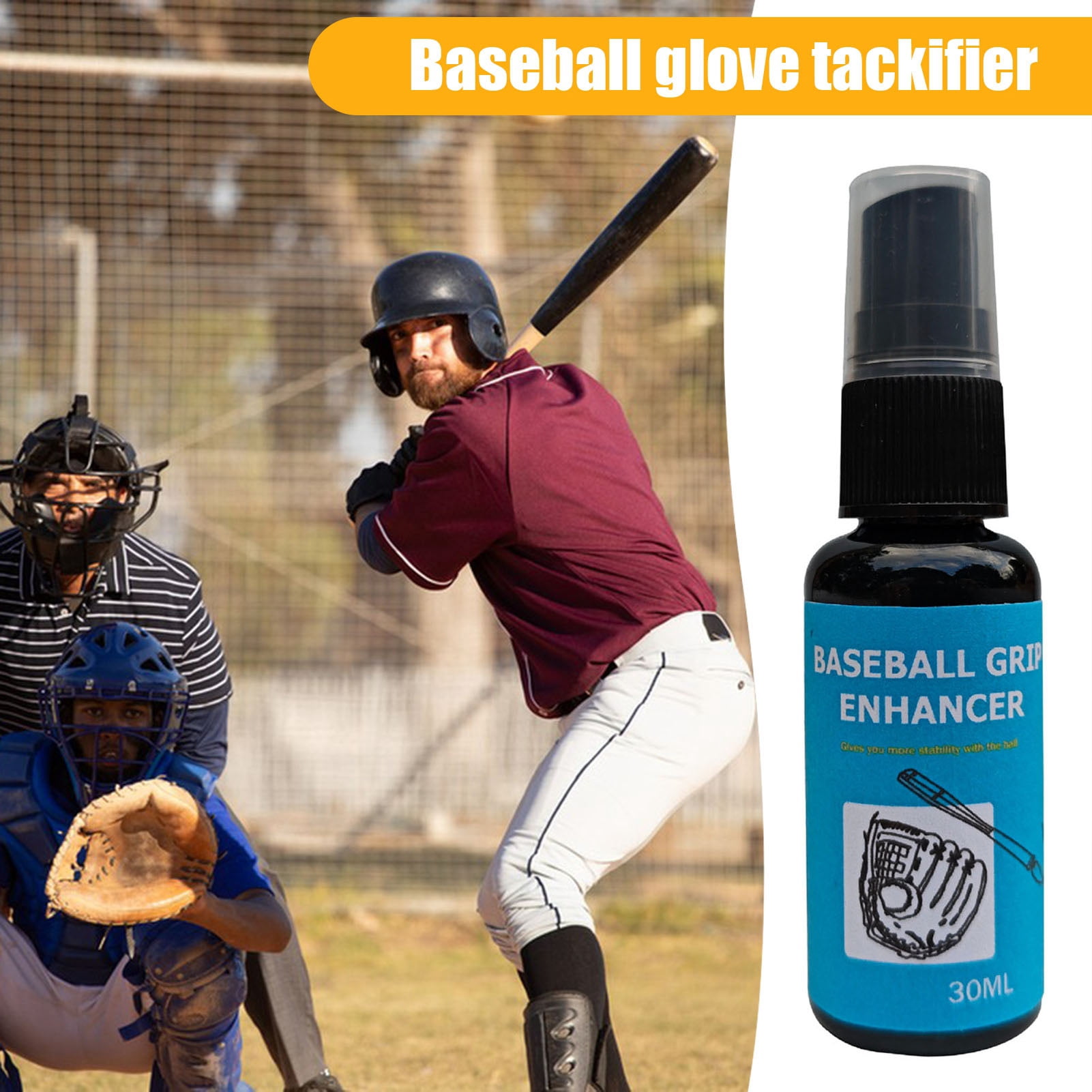 ziertyon 30ml Baseball Grip Enhancer Baseball Softball Batting Gloves ...