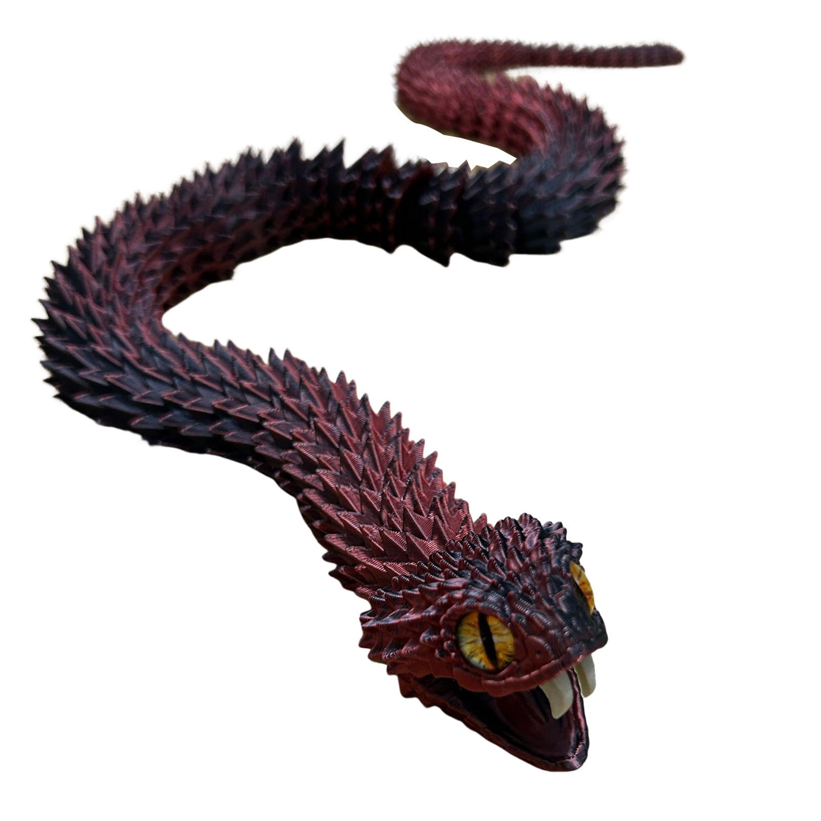 ziertyon 3D Printed Articulated Snake Toy, Flexible Fidget Snake with ...