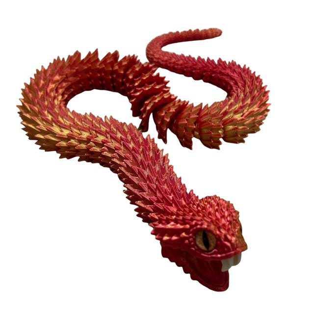 ziertyon 3D Printed Articulated Snake Toy, Flexible Fidget Snake with ...