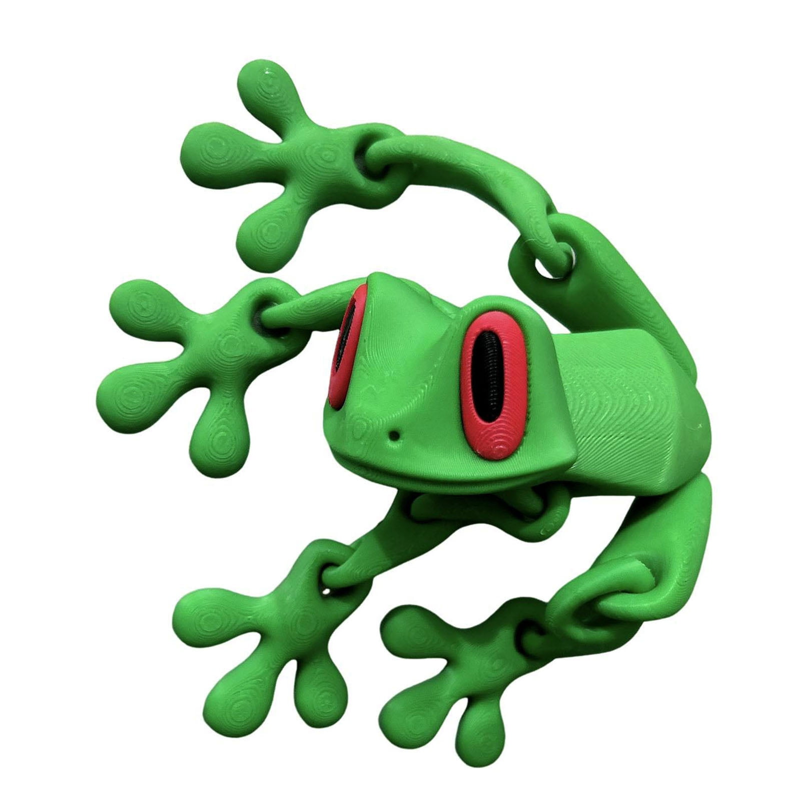 ziertyon 3D Printed Magnetic Frog Fake Articulated Frog Figurine ...