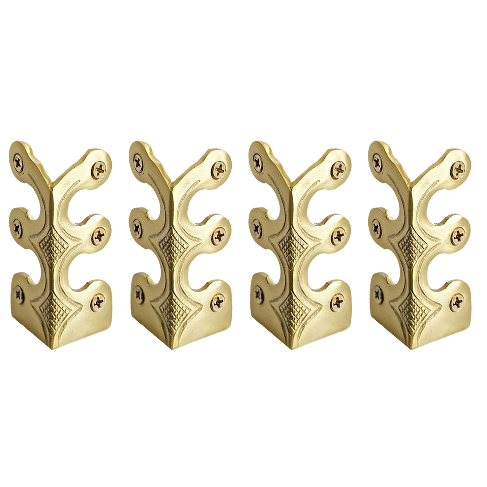 ziertyon 4 Pcs Corner Protectors Vintage Style Solid Brass Baseboard ...