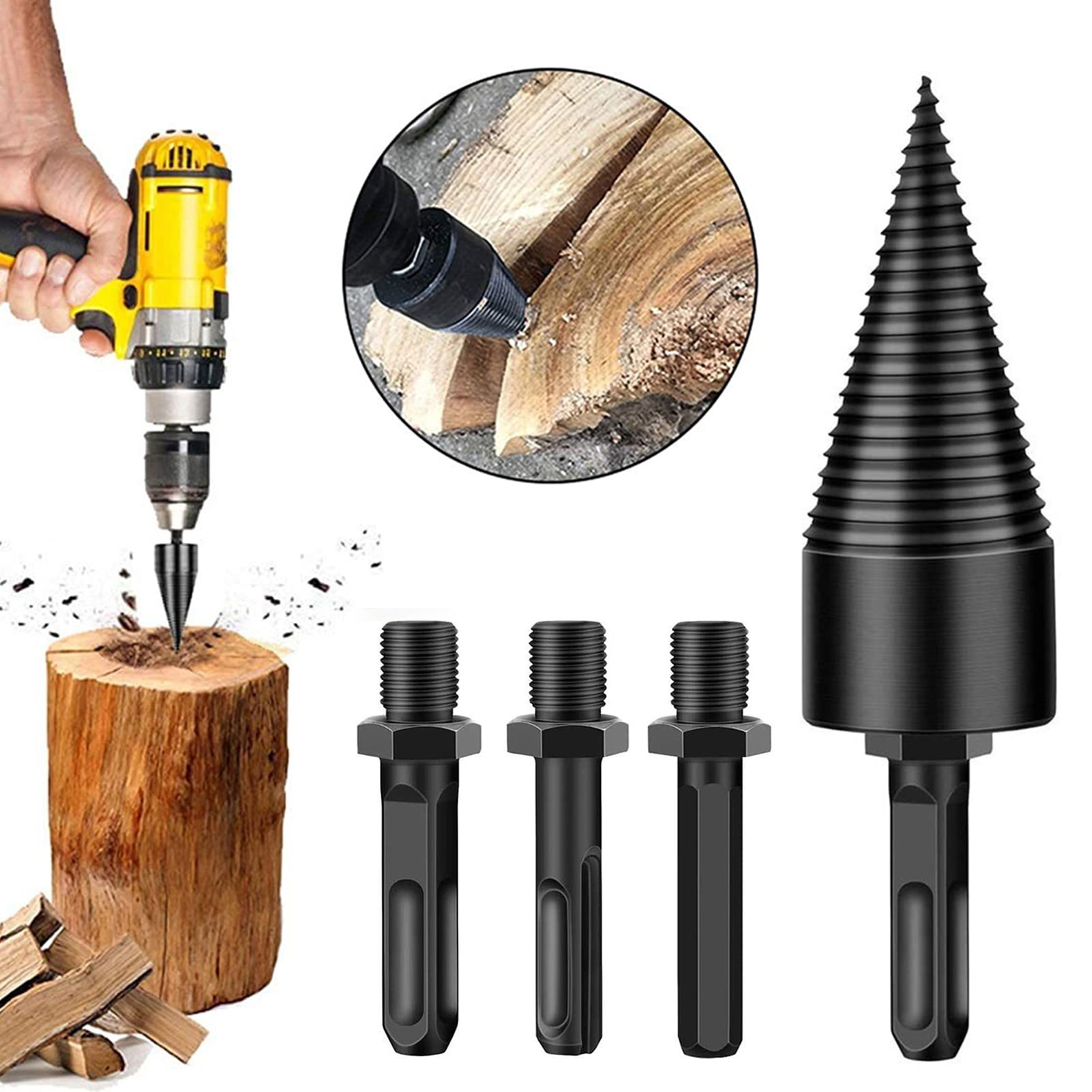ziertyon 42mm Wood Splitter Drill Bit Firewood Log Splitting Drill Bit ...