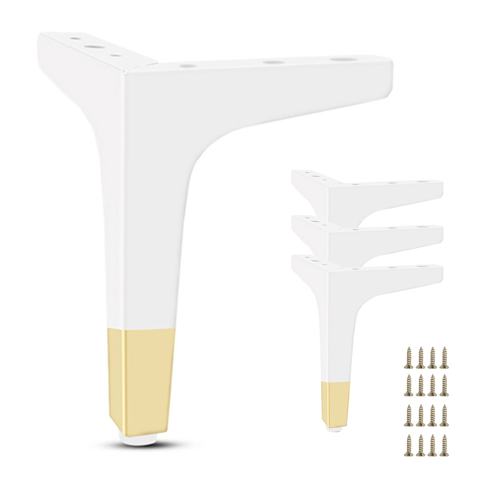 ziertyon 4Pcs 8/10/13/15/17CM Metal Sofa Feet Heavy Duty Couch Dresser ...