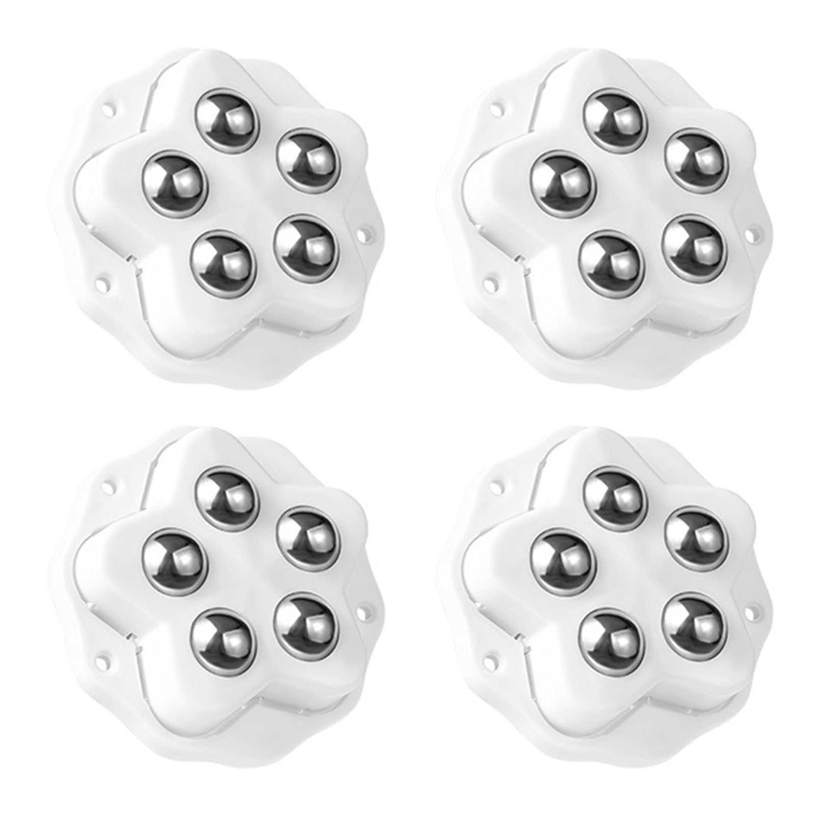 ziertyon 4Pcs Self Adhesive Caster Wheel Appliance Trash Can Storage ...