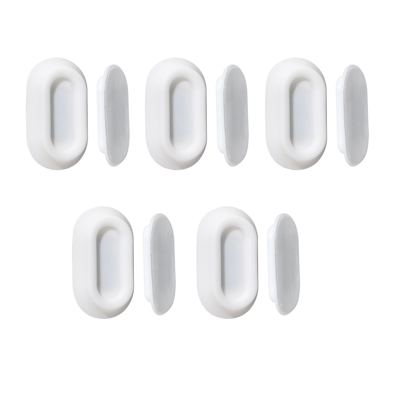 ziertyon 5Pcs Magnetic Remote Control Holder Wall Mount Hole Free Easy ...
