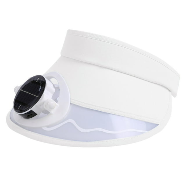 ziertyon Adults Summer Solar Fan Hat 5 Speed Adjustable LED Display UV ...