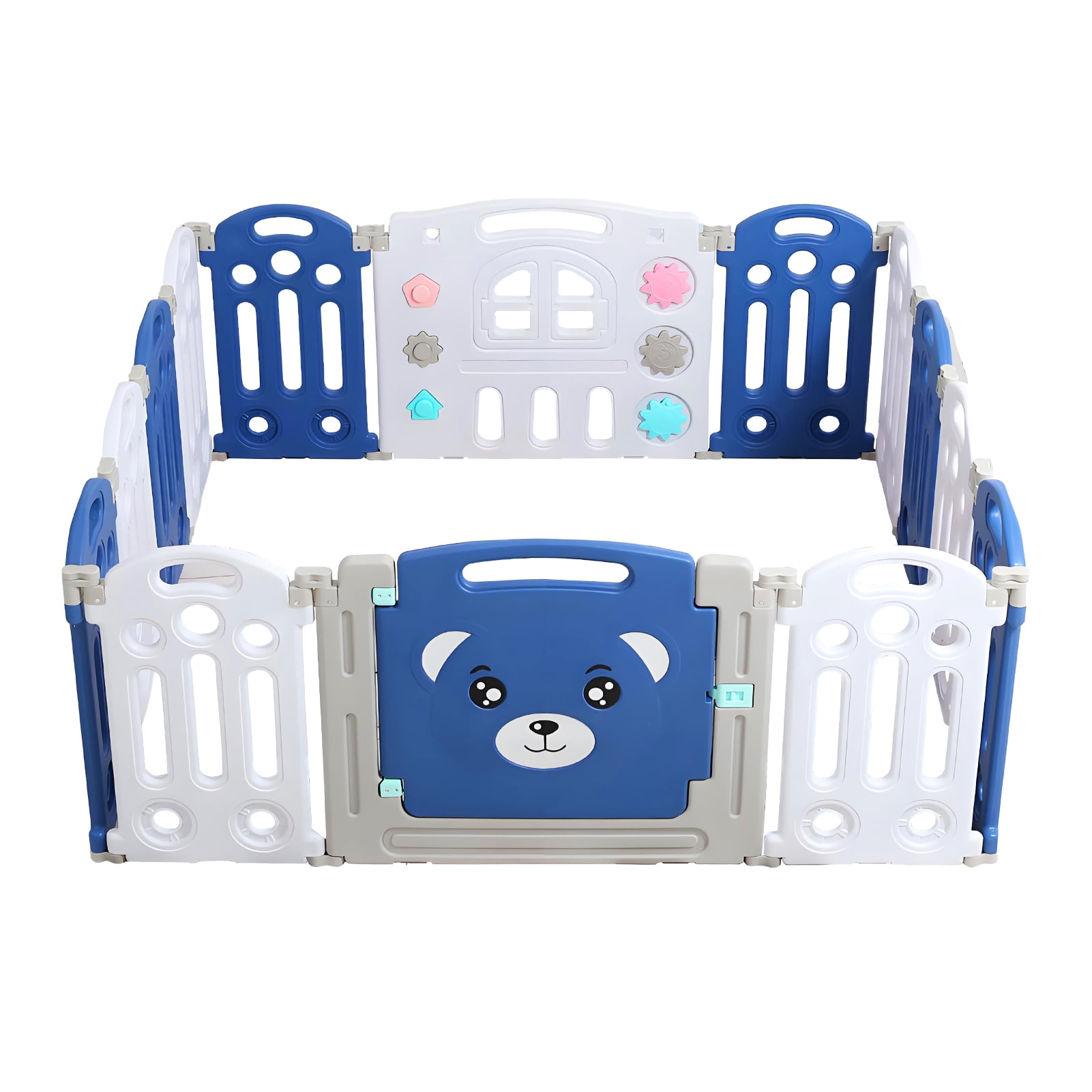 ziertyon Baby Playpen, Foldable Baby Playpen, 22 Sq. Ft of Play Pen ...