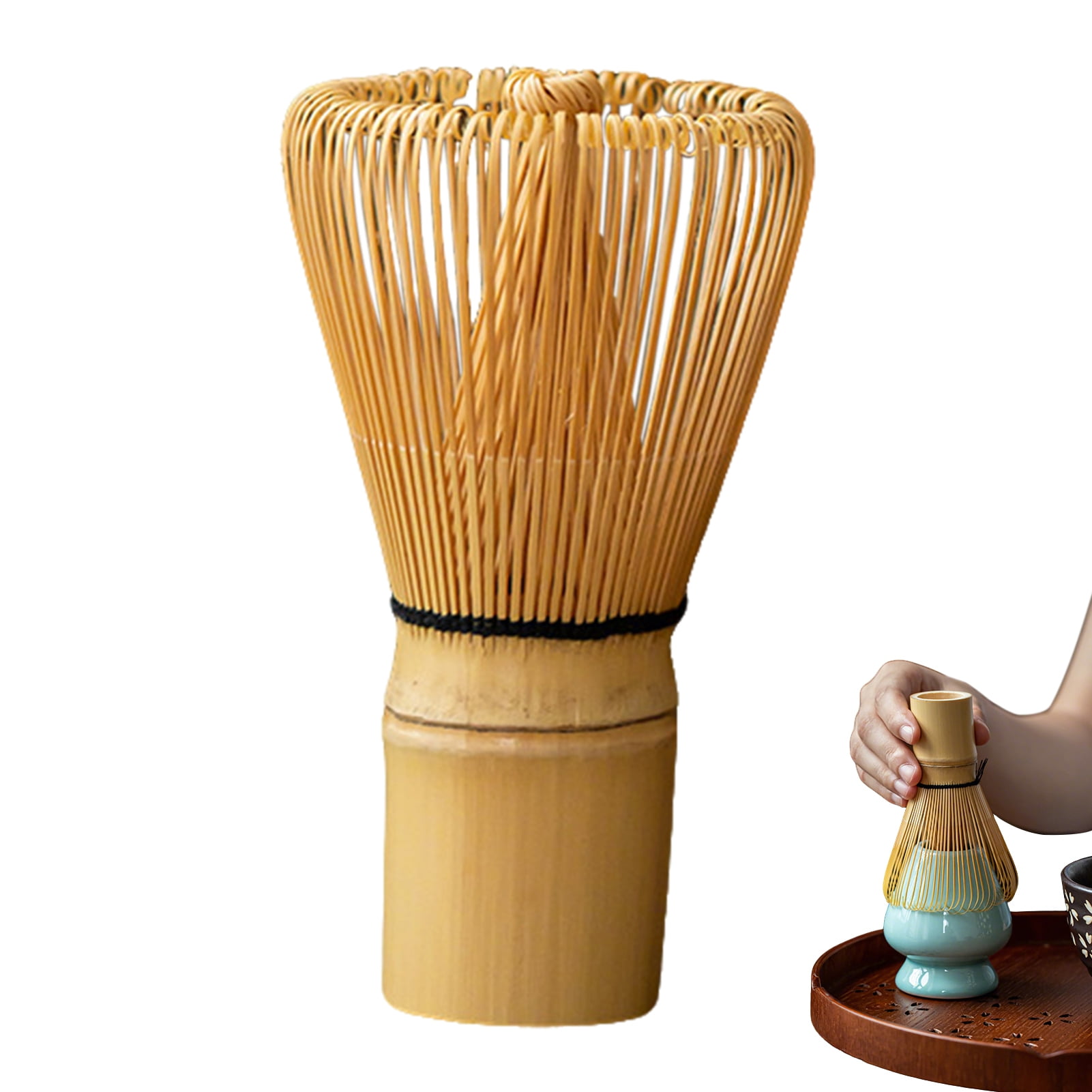 ziertyon Bamboo Matcha Whisk Handmade Japanese Chasen Stirrer Brush for ...