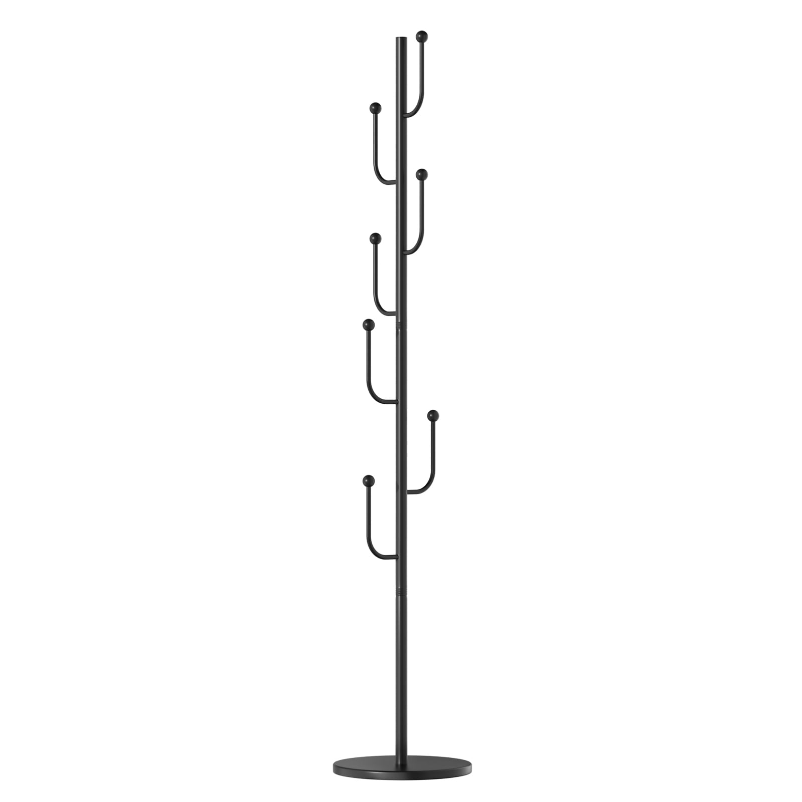 ziertyon Cactus Shape Coat Rack, Metal Clothes Stand with Natural ...