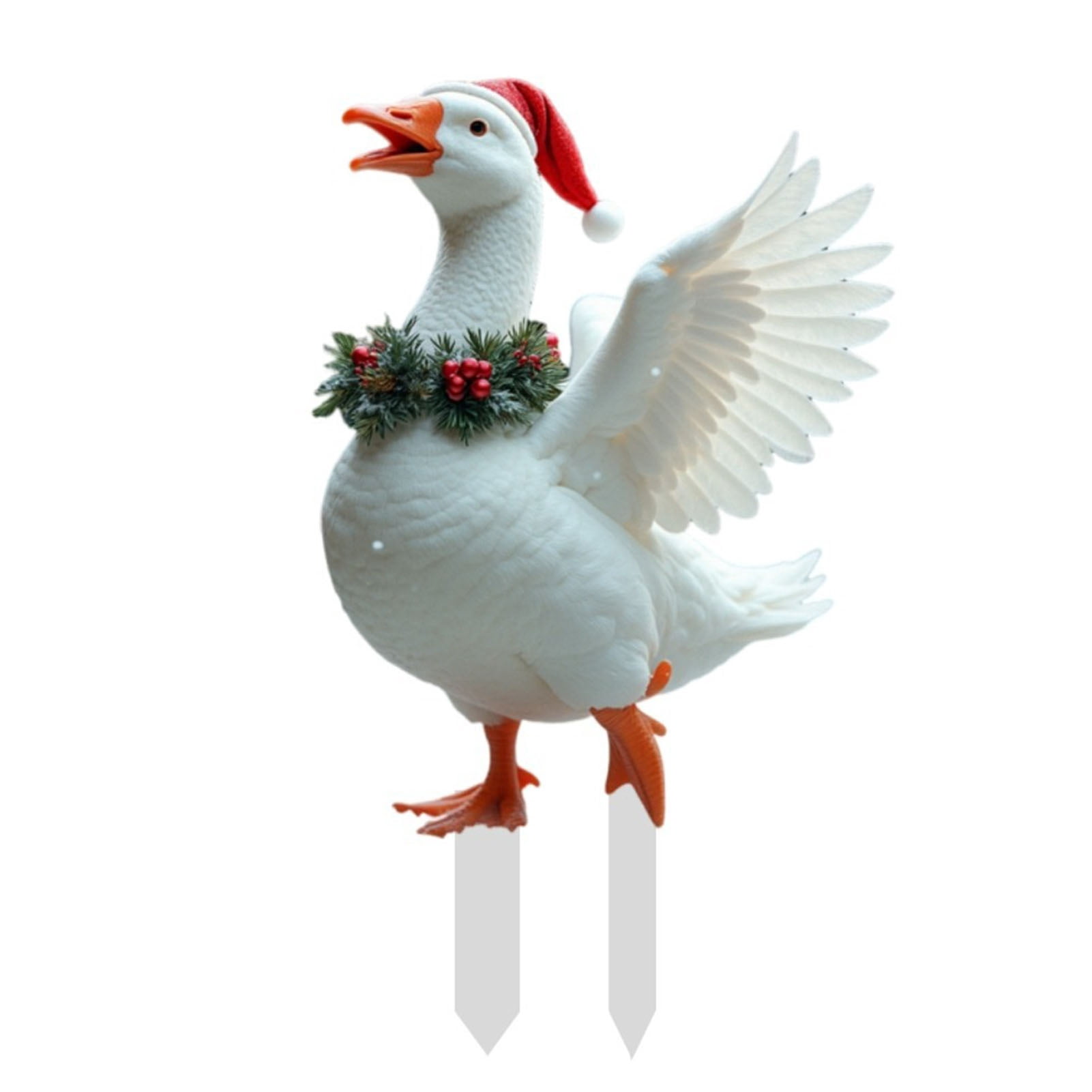 ziertyon Christmas Duck Garden Stake Flat Acrylic Yard Art Decoration ...