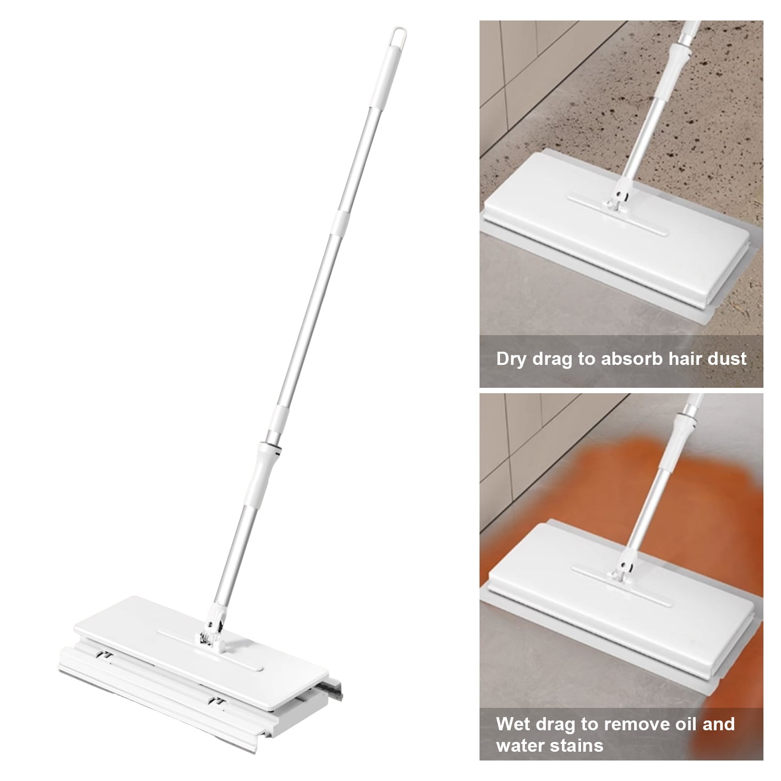 ziertyon Hardwood Floor Mop with 20 Disposable Sheets Easy-Attach ...