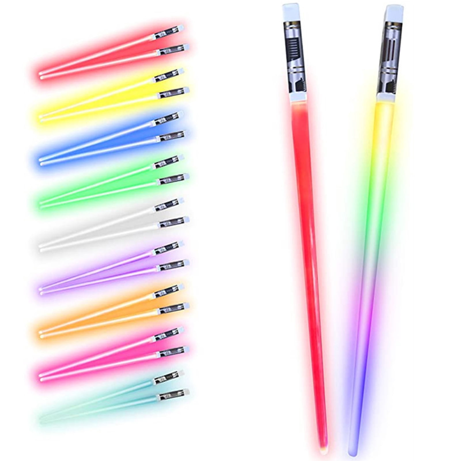 ziertyon LED Lightsaber Chopsticks Glowing Luminous Sushi Noodle ...