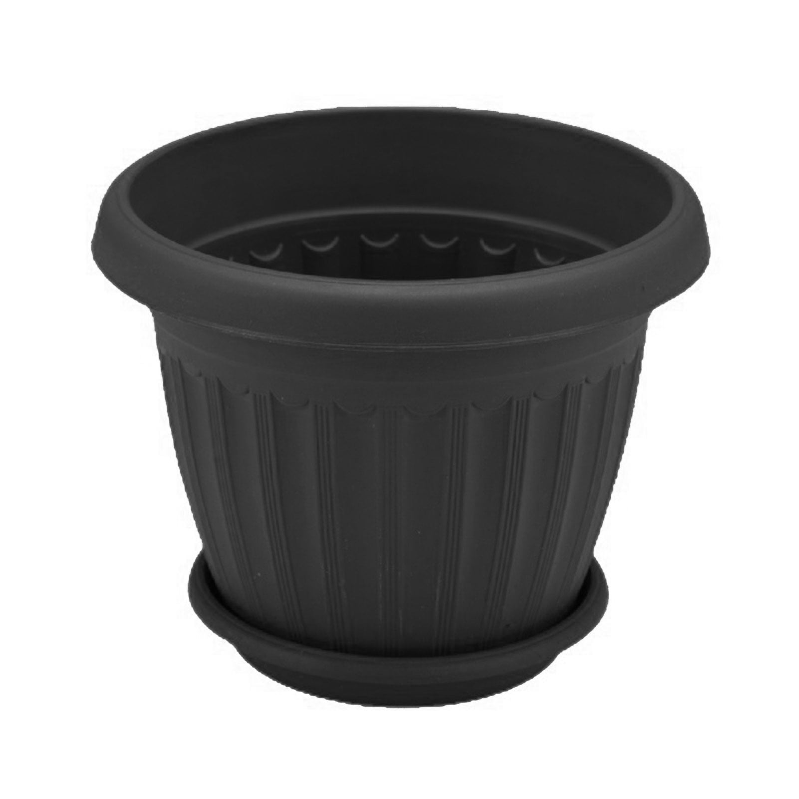 ziertyon Large Flower Pot Weatherproof Planter Pot with Drainage Holes ...