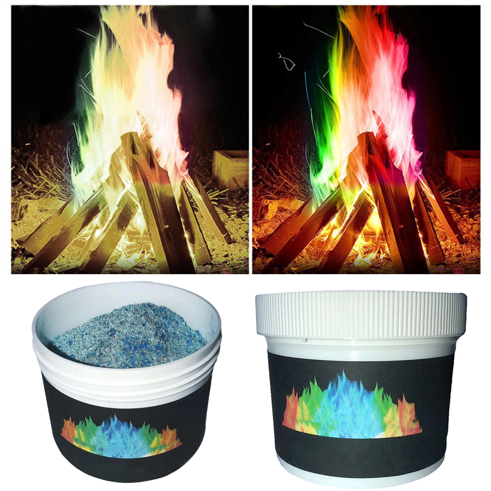 ziertyon Magic Flame Color Changing Packets for Flame Pit Bonfire ...