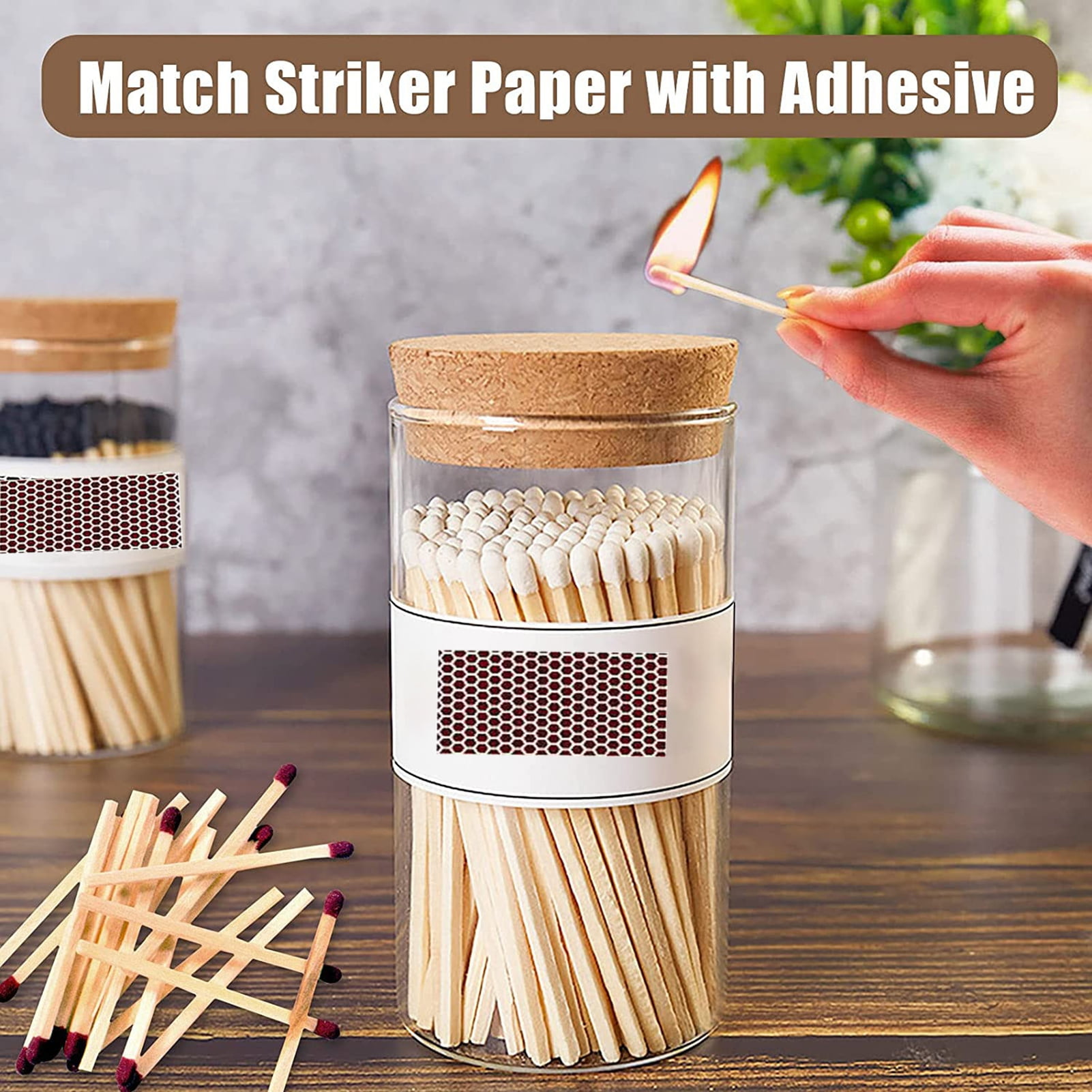 ziertyon Match Phosphorus Paper Time-saving Self-adhesive Honeycomb ...